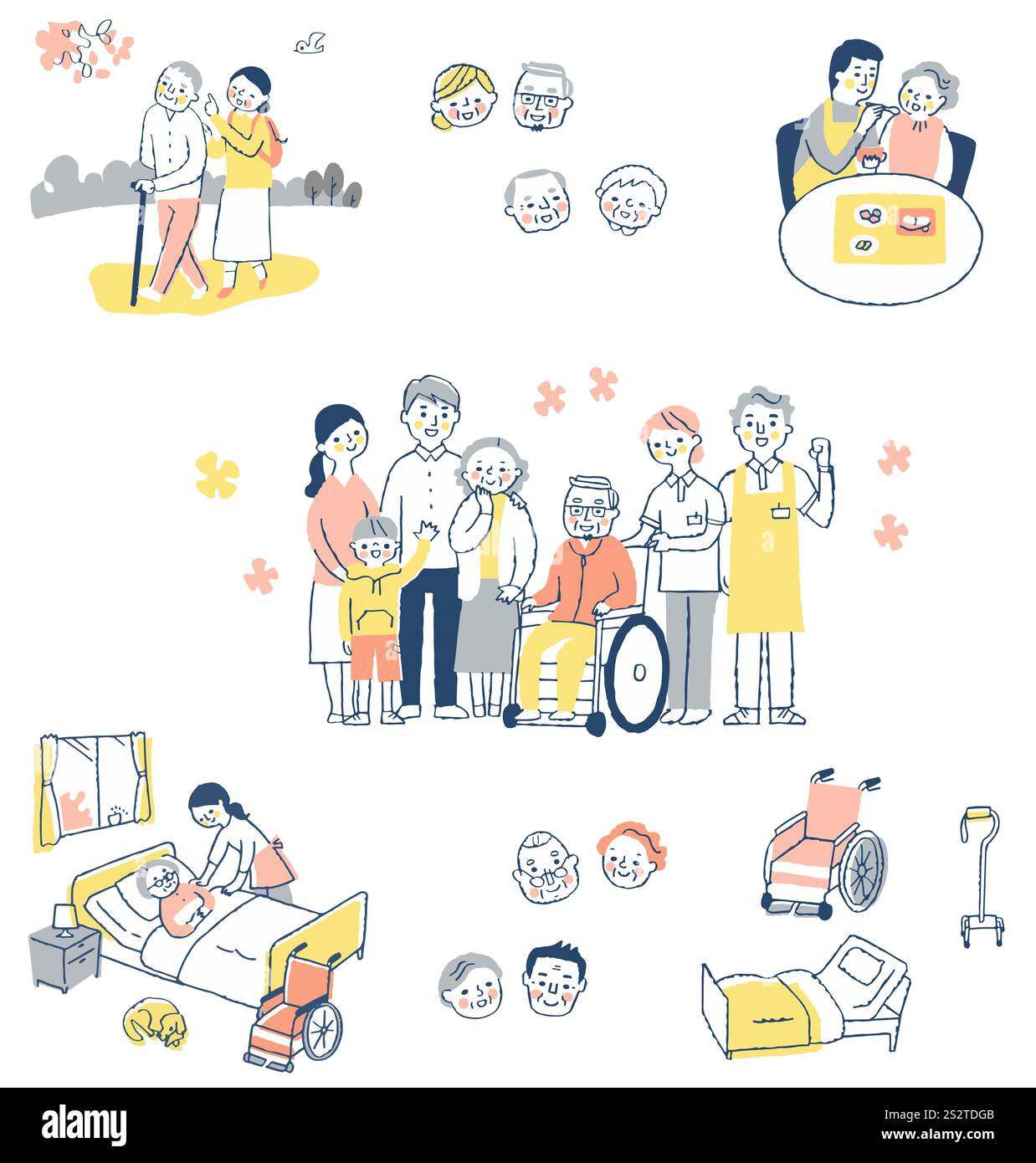 Caregiving icon hi-res stock photography and images - Alamy