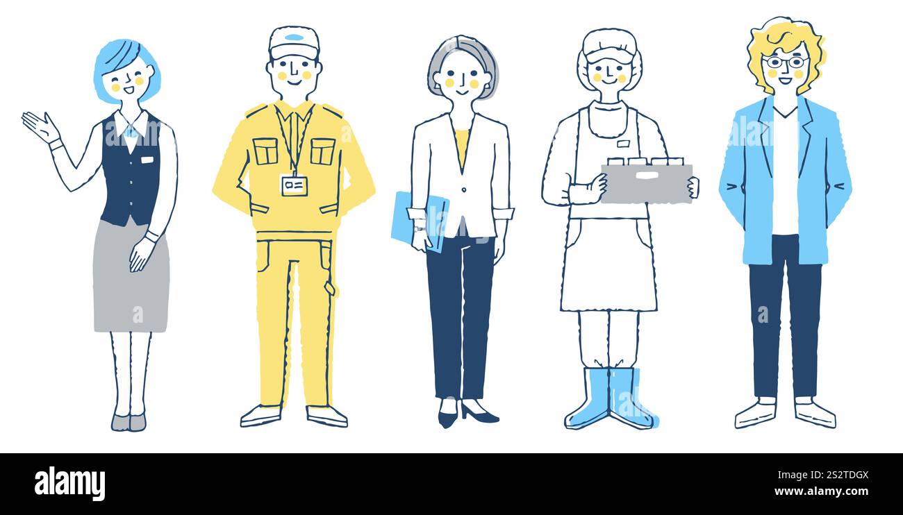 Business people different professions hi-res stock photography and ...