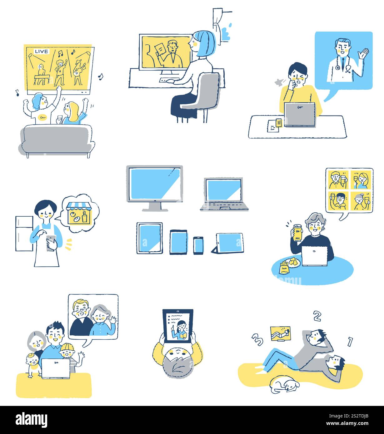 Online entertainment Cut Out Stock Images & Pictures - Alamy