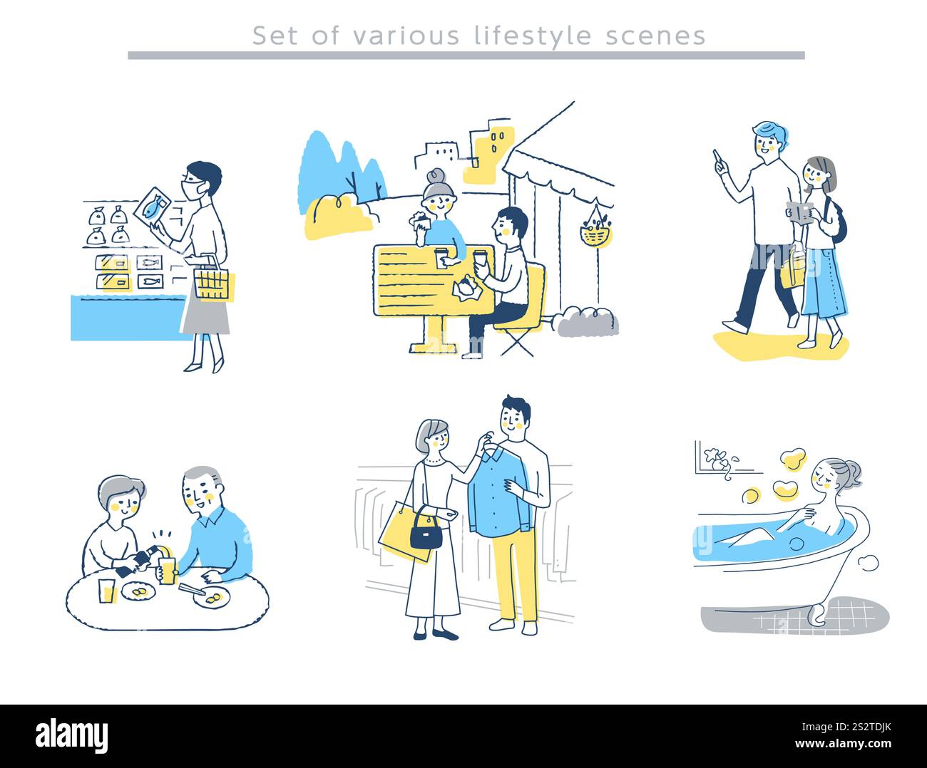 Cafe lifestyle scene Cut Out Stock Images & Pictures - Alamy