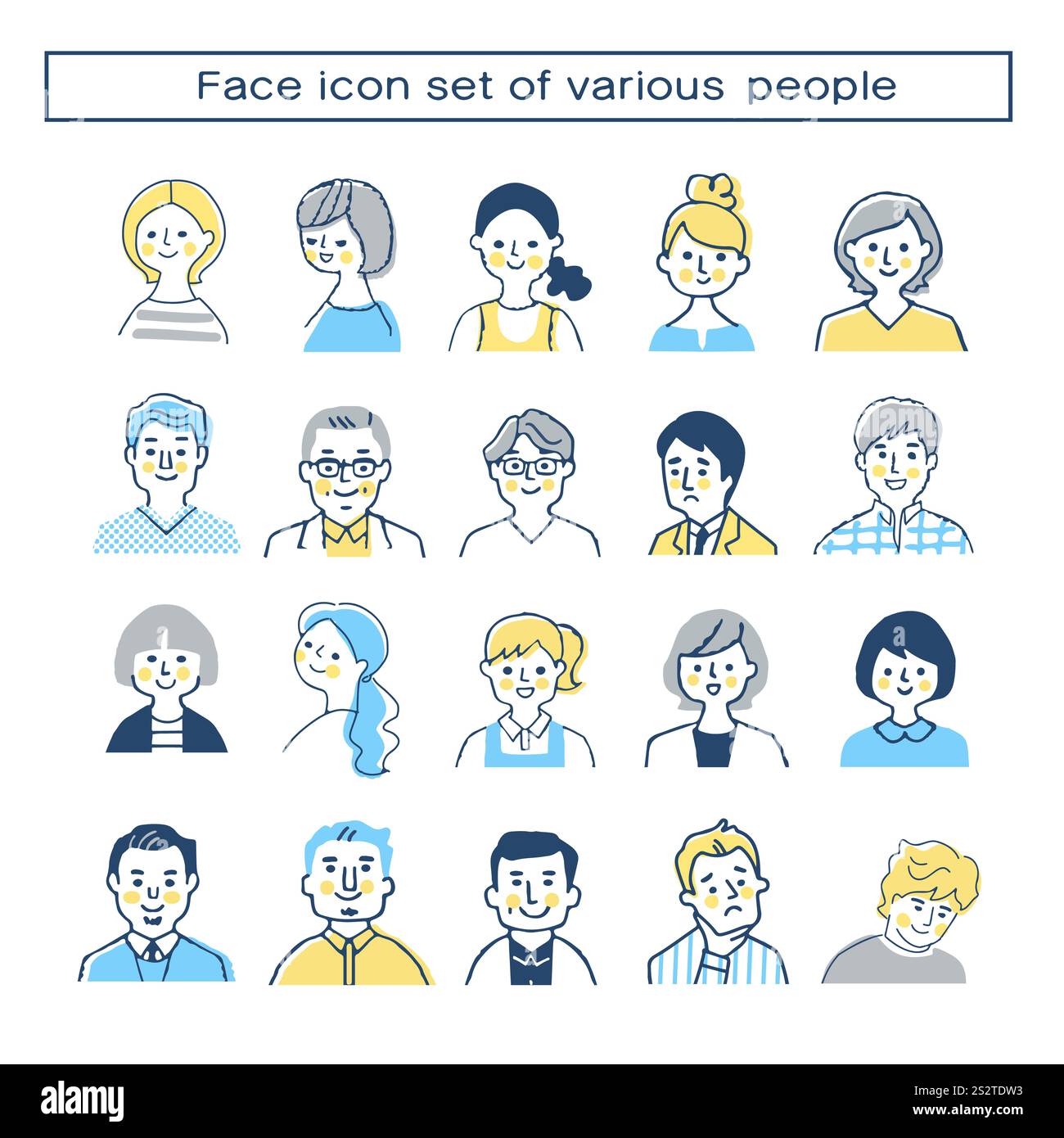 Different people bust Cut Out Stock Images & Pictures - Alamy