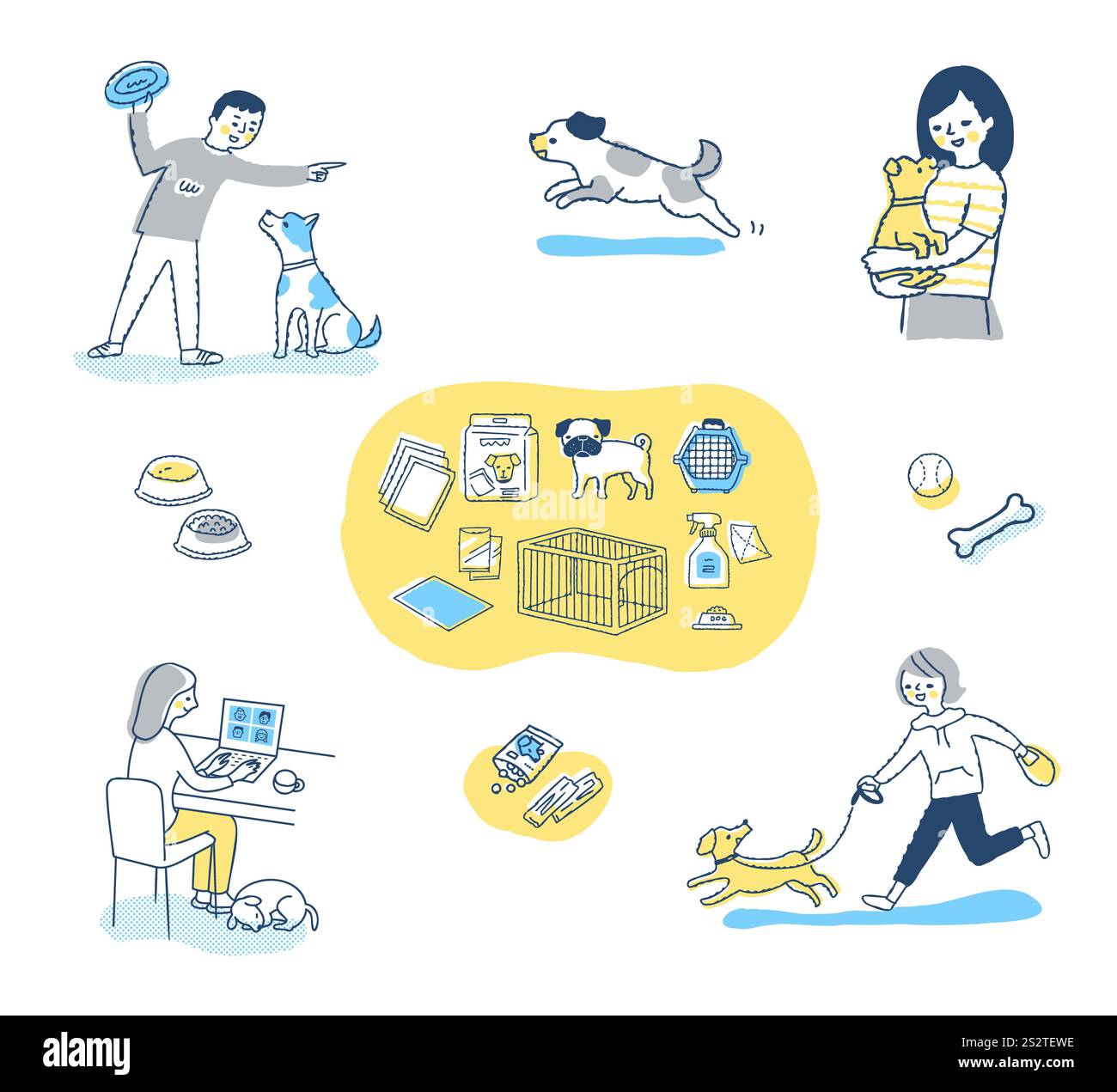 Daily life and pet Cut Out Stock Images & Pictures - Alamy