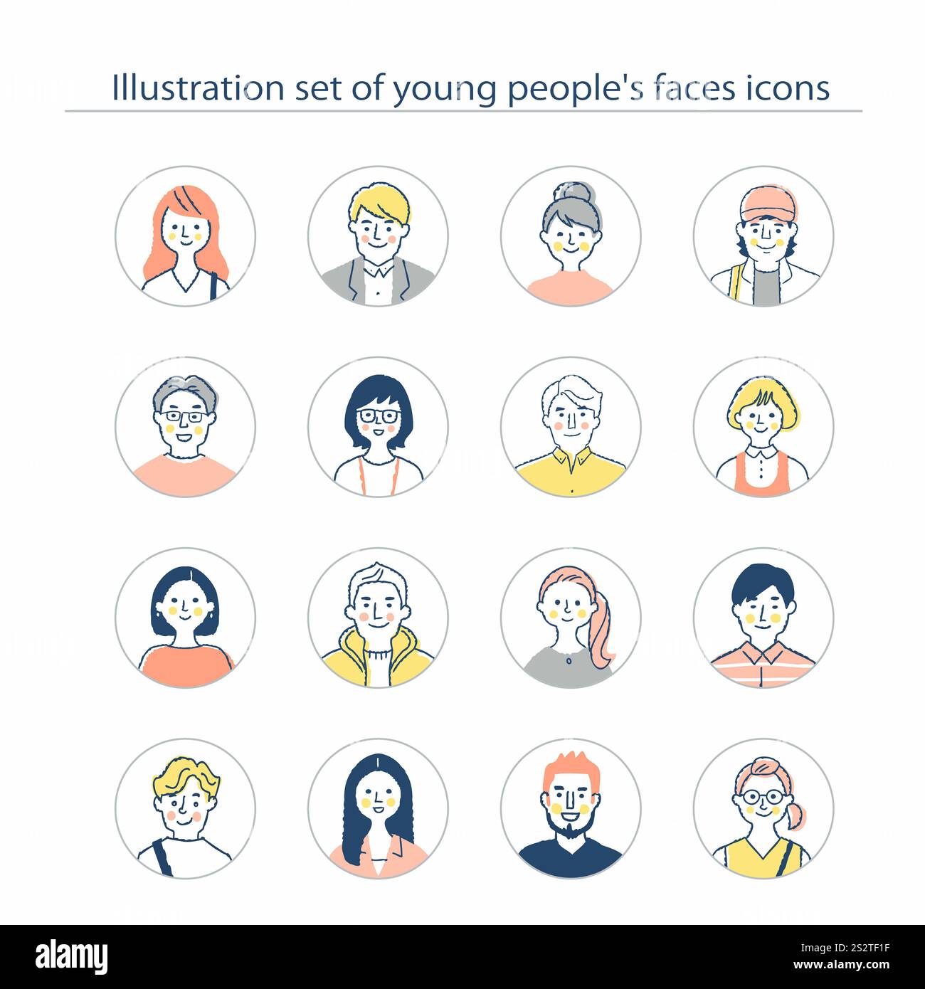 Icon set human group Cut Out Stock Images & Pictures - Alamy