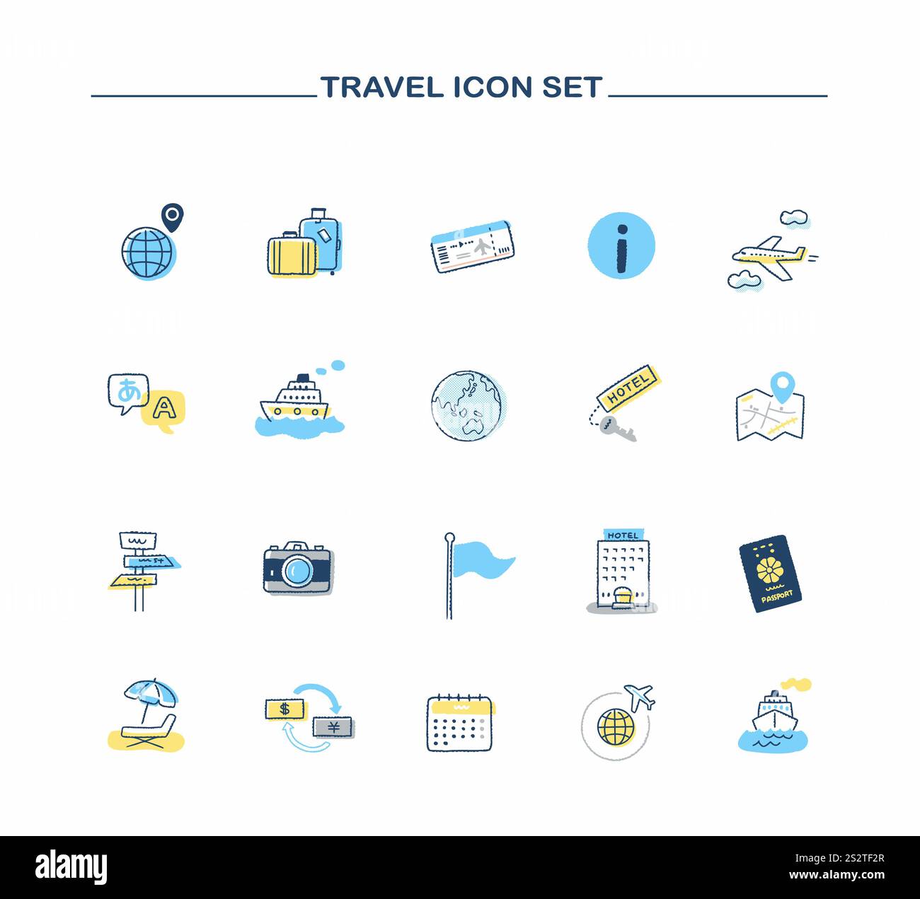 Airline ticket map travel Cut Out Stock Images & Pictures - Alamy