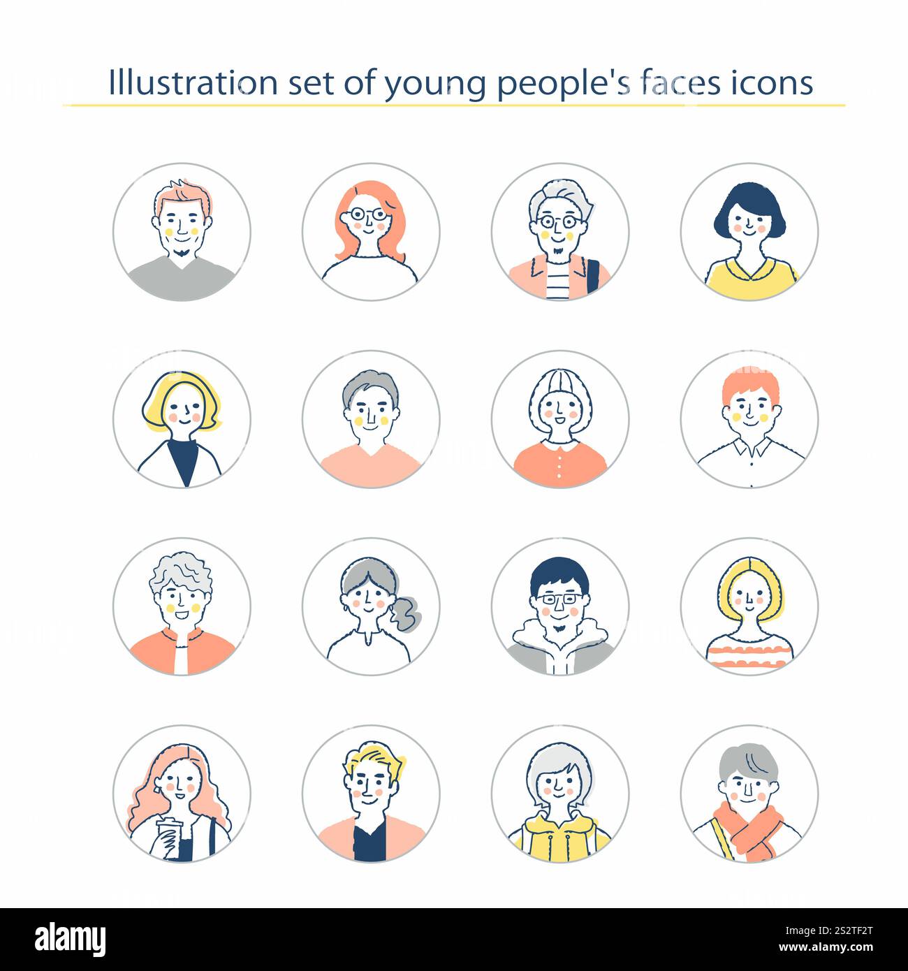 Icon set human group Cut Out Stock Images & Pictures - Alamy