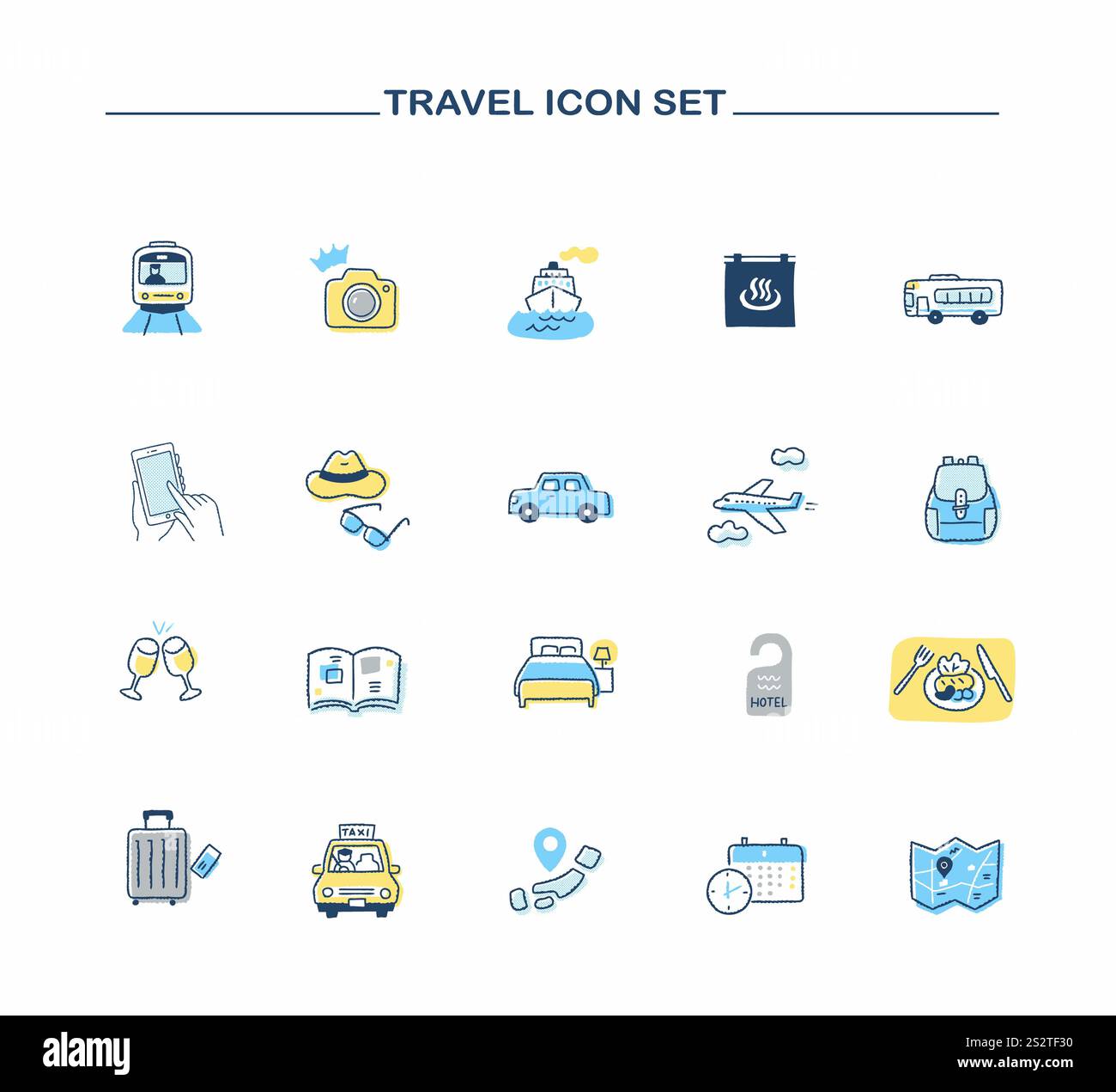 Travel icon set Stock Photo - Alamy
