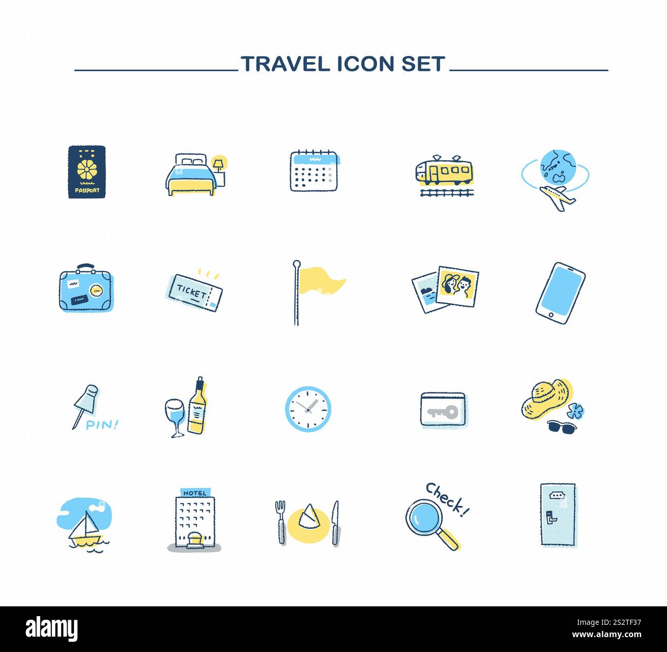 Travel icon set Stock Photo - Alamy
