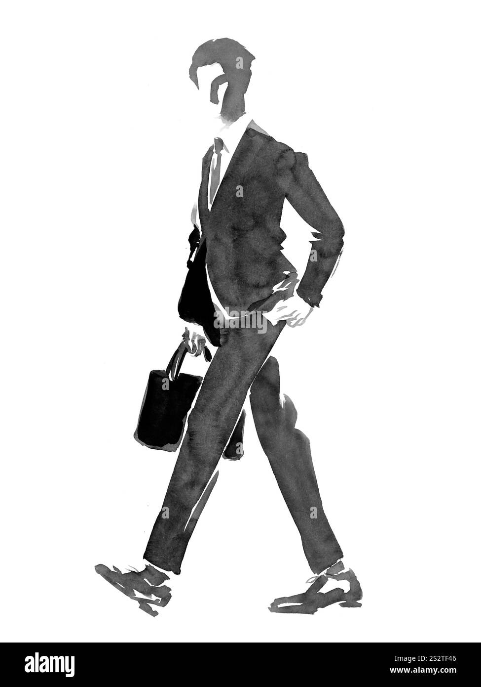 Person back walking Black and White Stock Photos & Images - Alamy