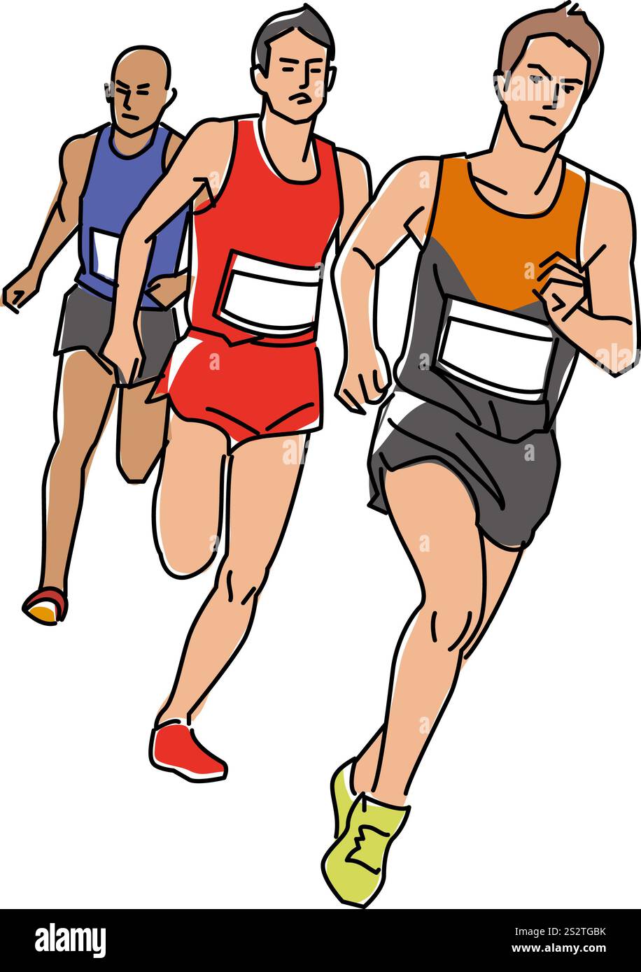 Athletics Middle and long distance Stock Photo - Alamy