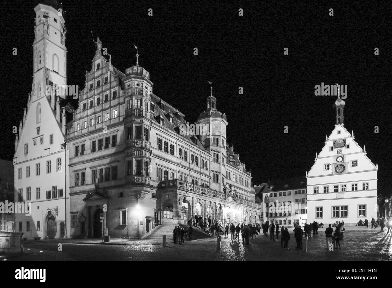 Market square with new town hall and council drinking parlour ...