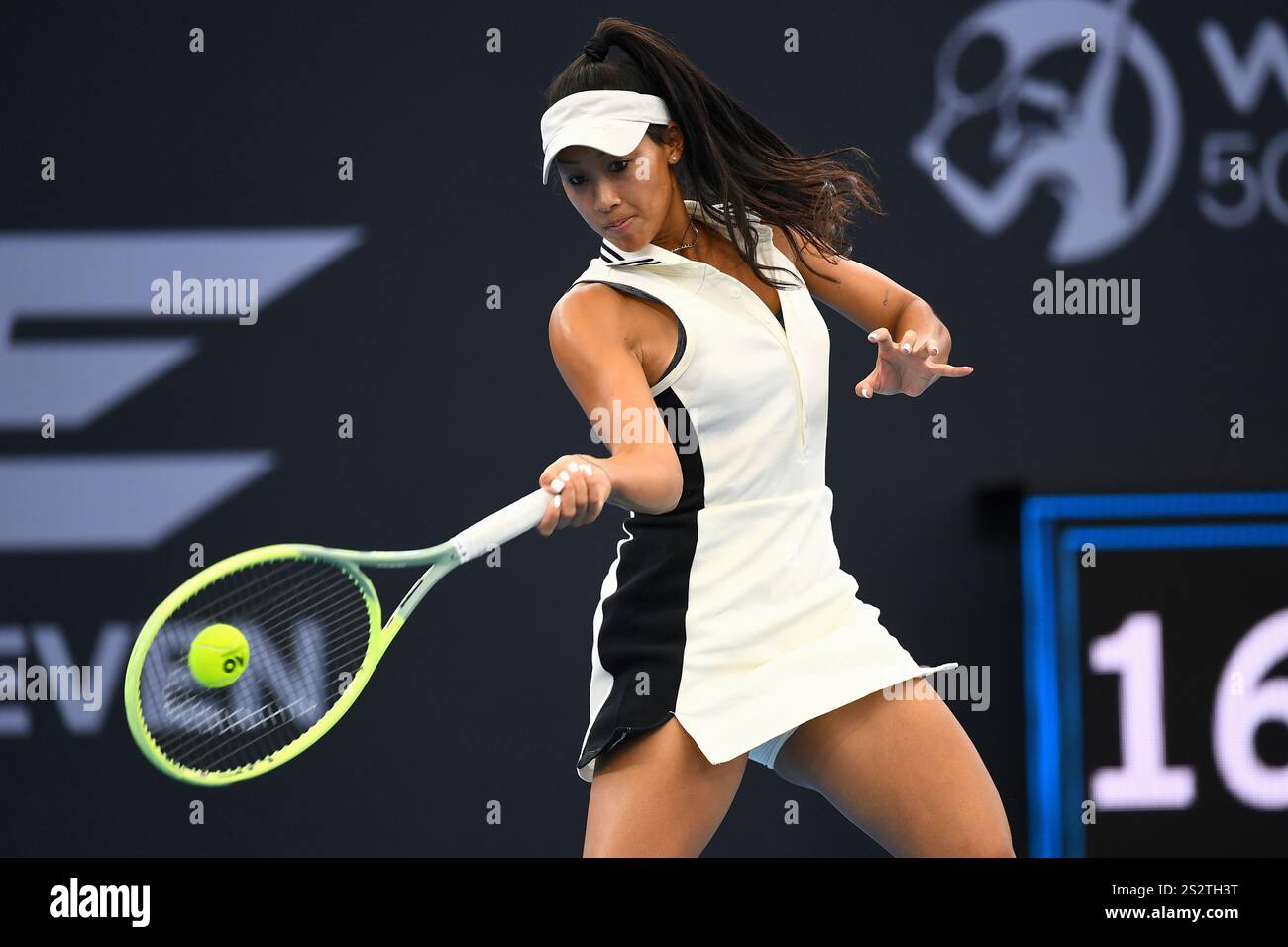 Brisbane, Australia. 30th Dec, 2024. Priscilla Hon of Australia plays a ...