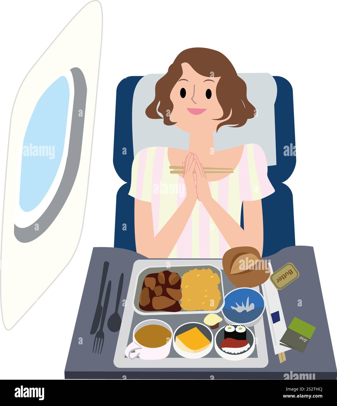 In flight meals hi-res stock photography and images - Alamy