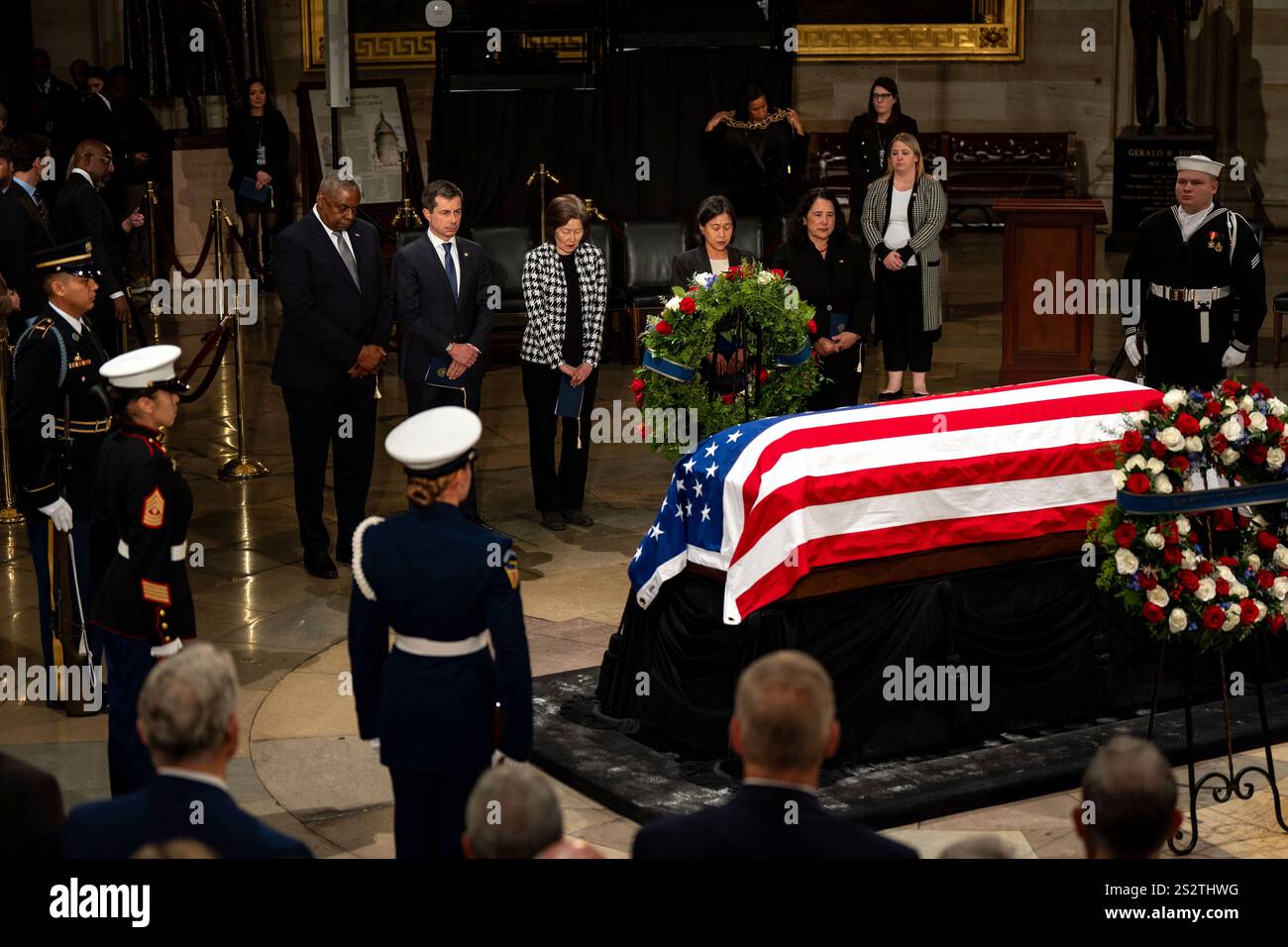 WASHINGTON, DC - JANUARY 07: Secretary of Defense Lloyd Austin ...