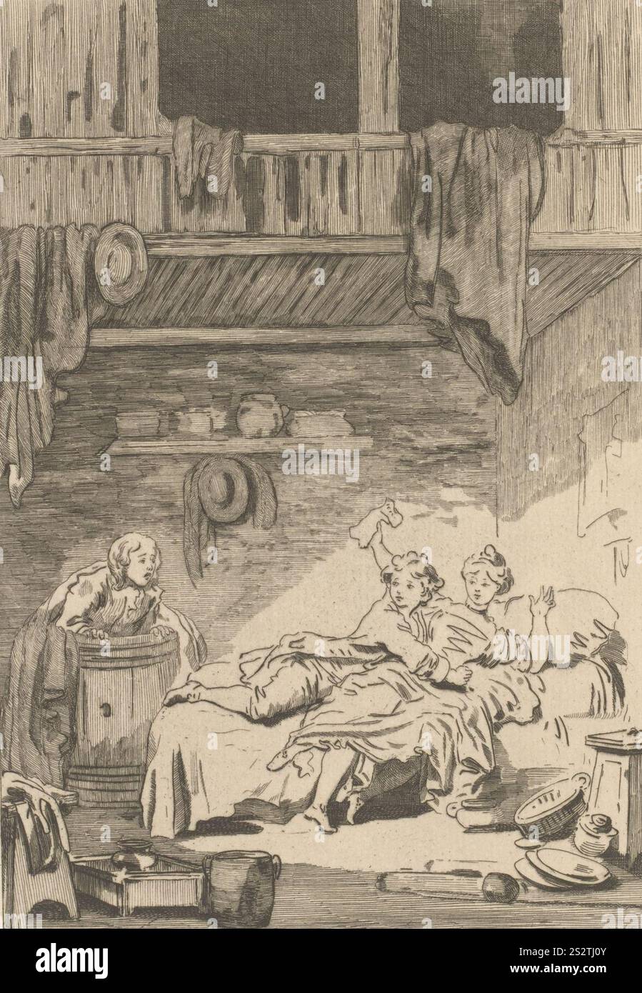 Fragonard - Potémont - Contes La Fontaine - Le Savetier Stock Photo - Alamy