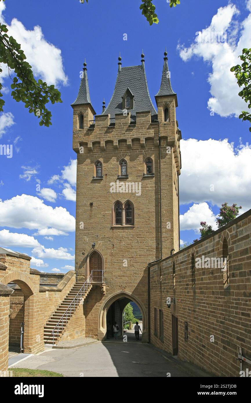 Hohenzollern Castle, ancestral castle of the princely family and former ...