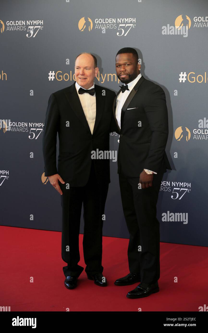 50 Cent Curtis Jackson and Prince Albert II of Monaco, Nymphes d'Or ...