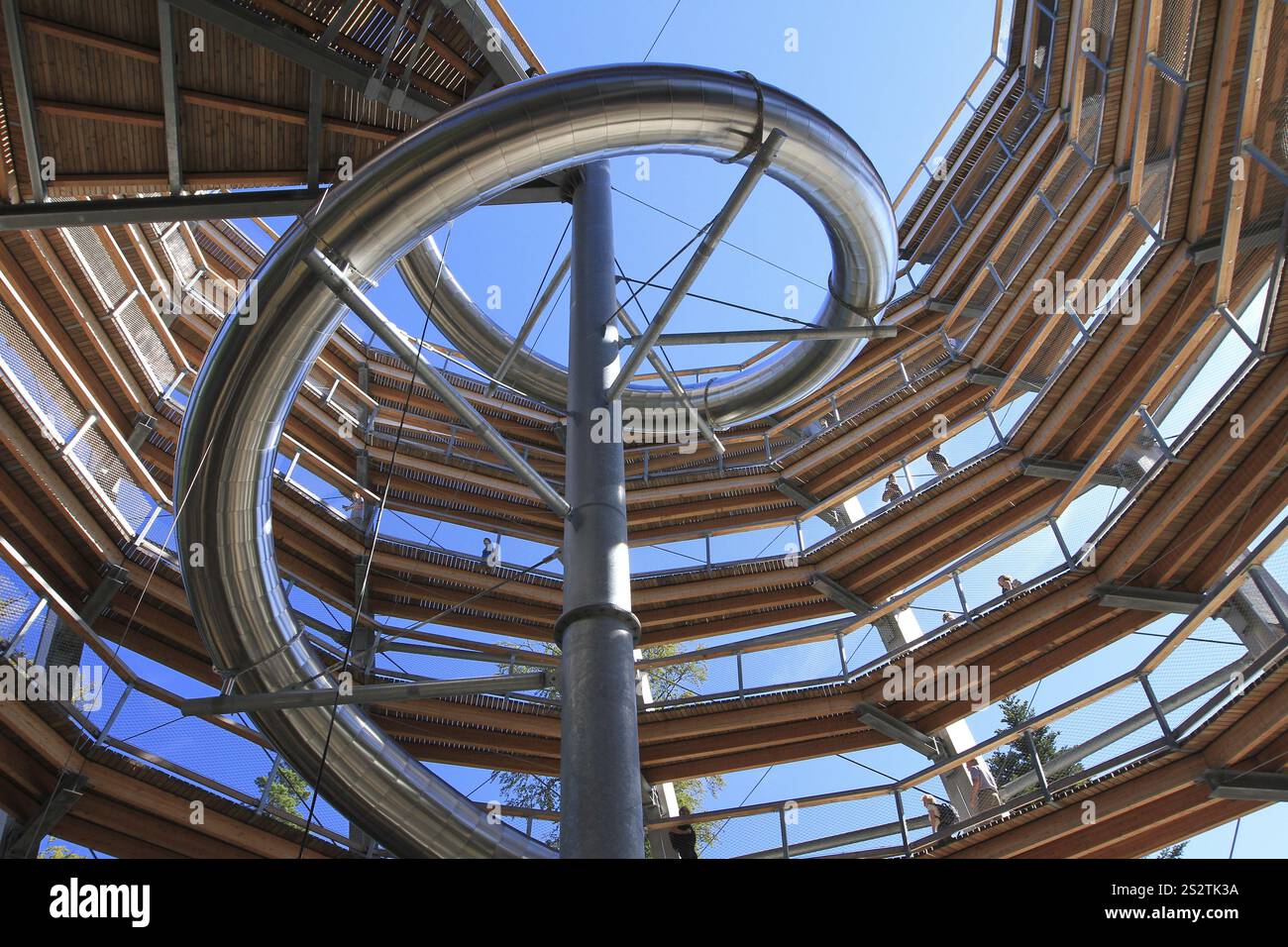 Black Forest treetop walk observation tower, Bad Wildbad, Baden ...