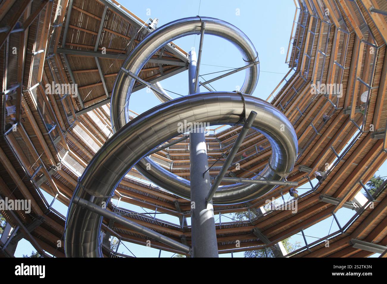Black Forest treetop walk observation tower, Bad Wildbad, Baden ...