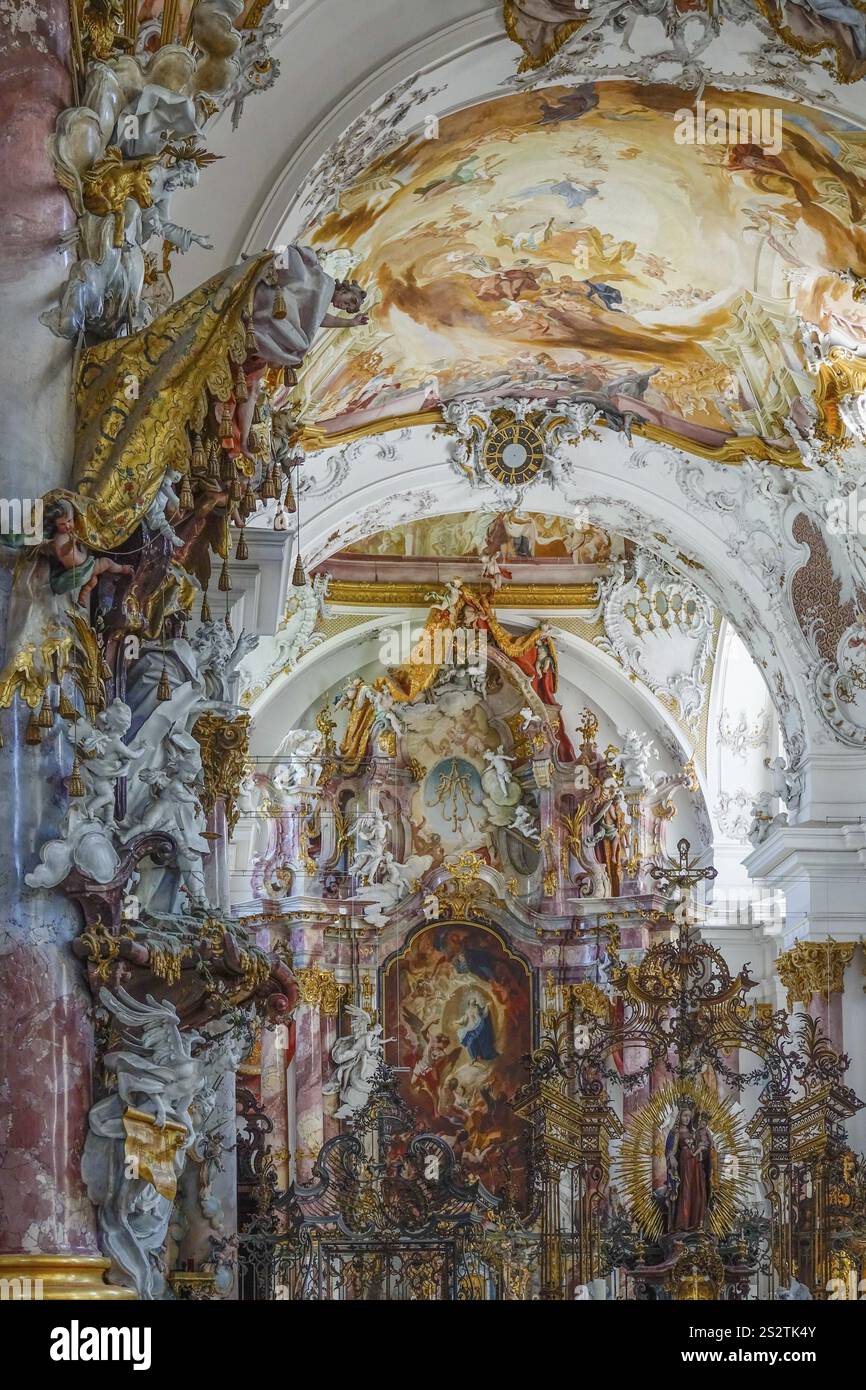 Baroque former Benedictine Abbey Zwiefalten Monastery, Swabian Alb ...