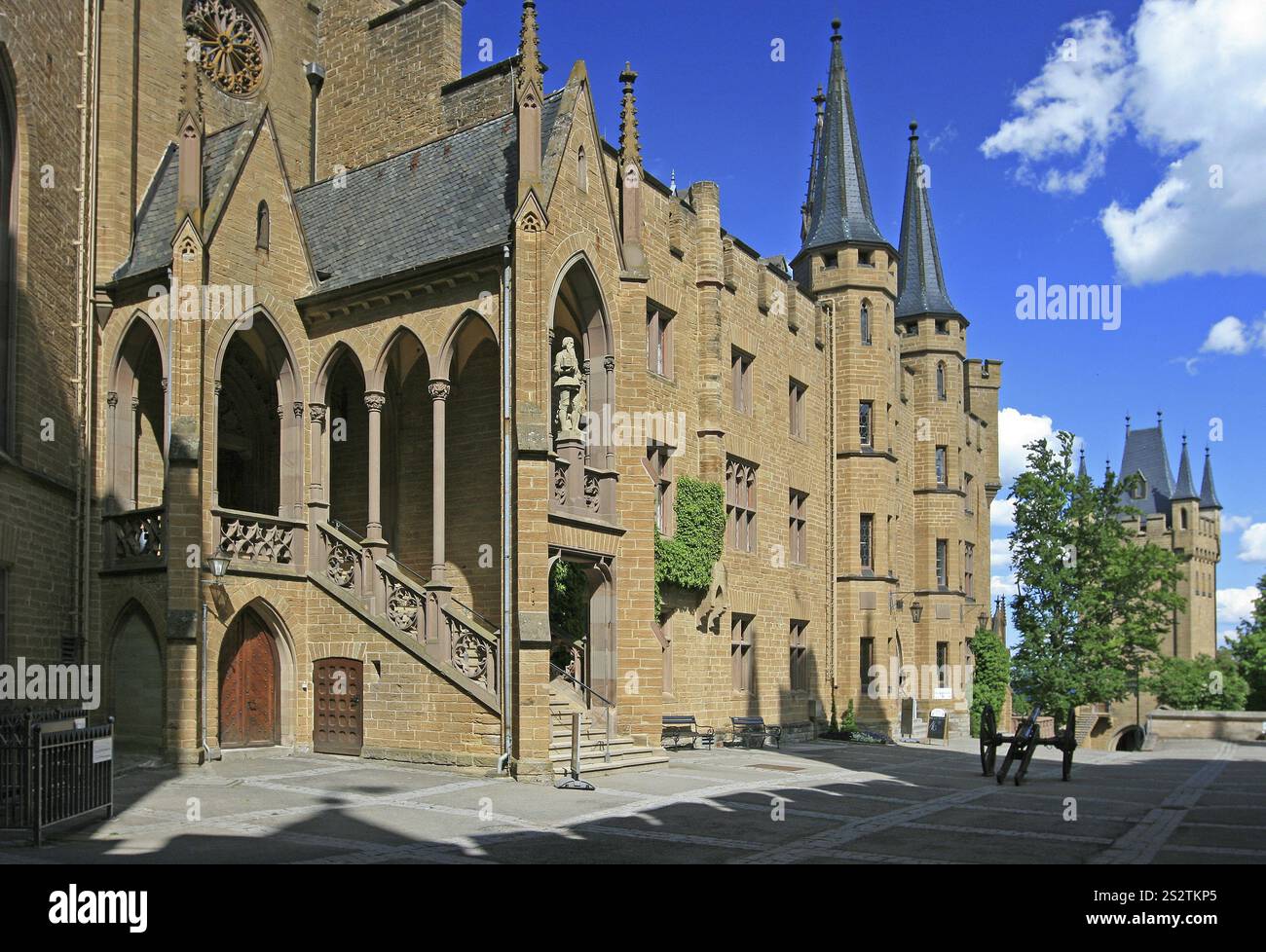 Hohenzollern Castle, ancestral castle of the princely family and former ...