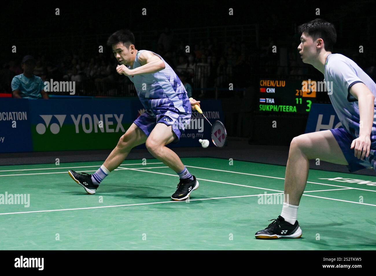 Kuala Lumpur, Malaysia. 7th Jan, 2025. Chen Boyang/Liu Yi (L) of China ...