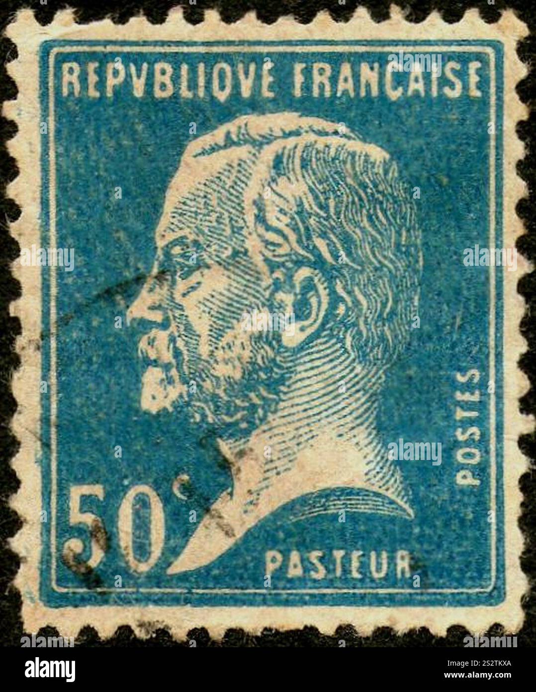 France 1923 YT 176 Mi 157 stamp (Type 'Pasteur'. Louis Pasteur (1822 ...