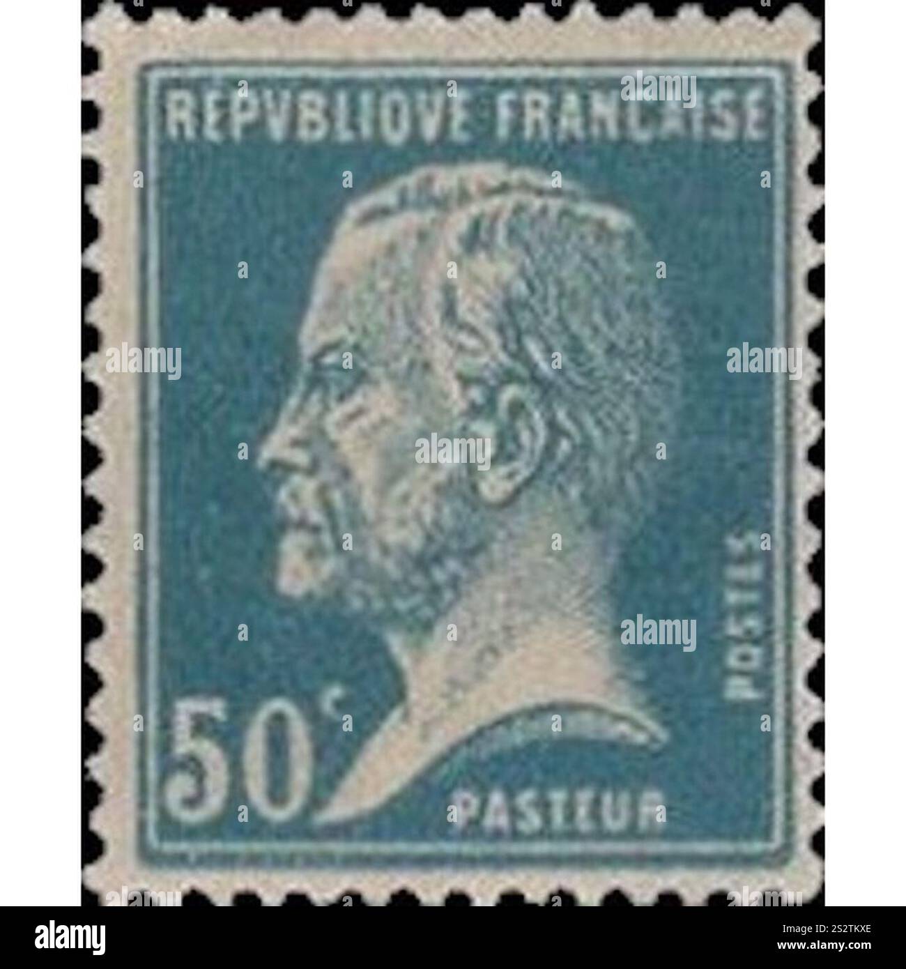 France 1923 YT 176 Mi 157 stamp (Type 'Pasteur'. Louis Pasteur (1822 ...