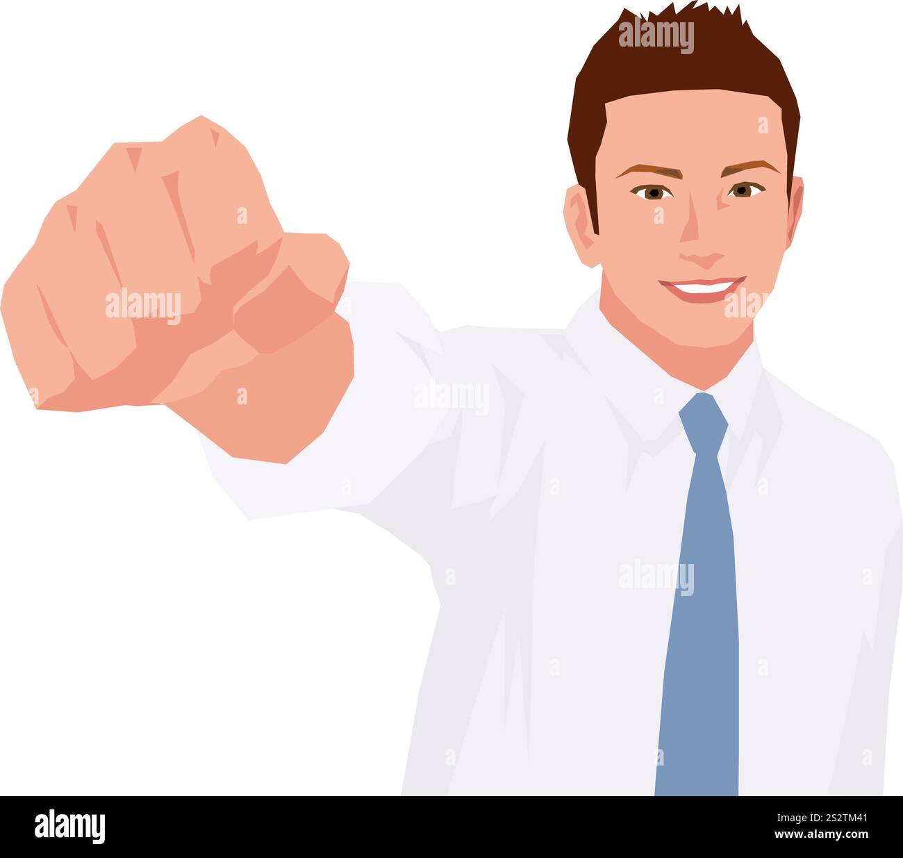 Hand businessman victory pose hi-res stock photography and images - Alamy