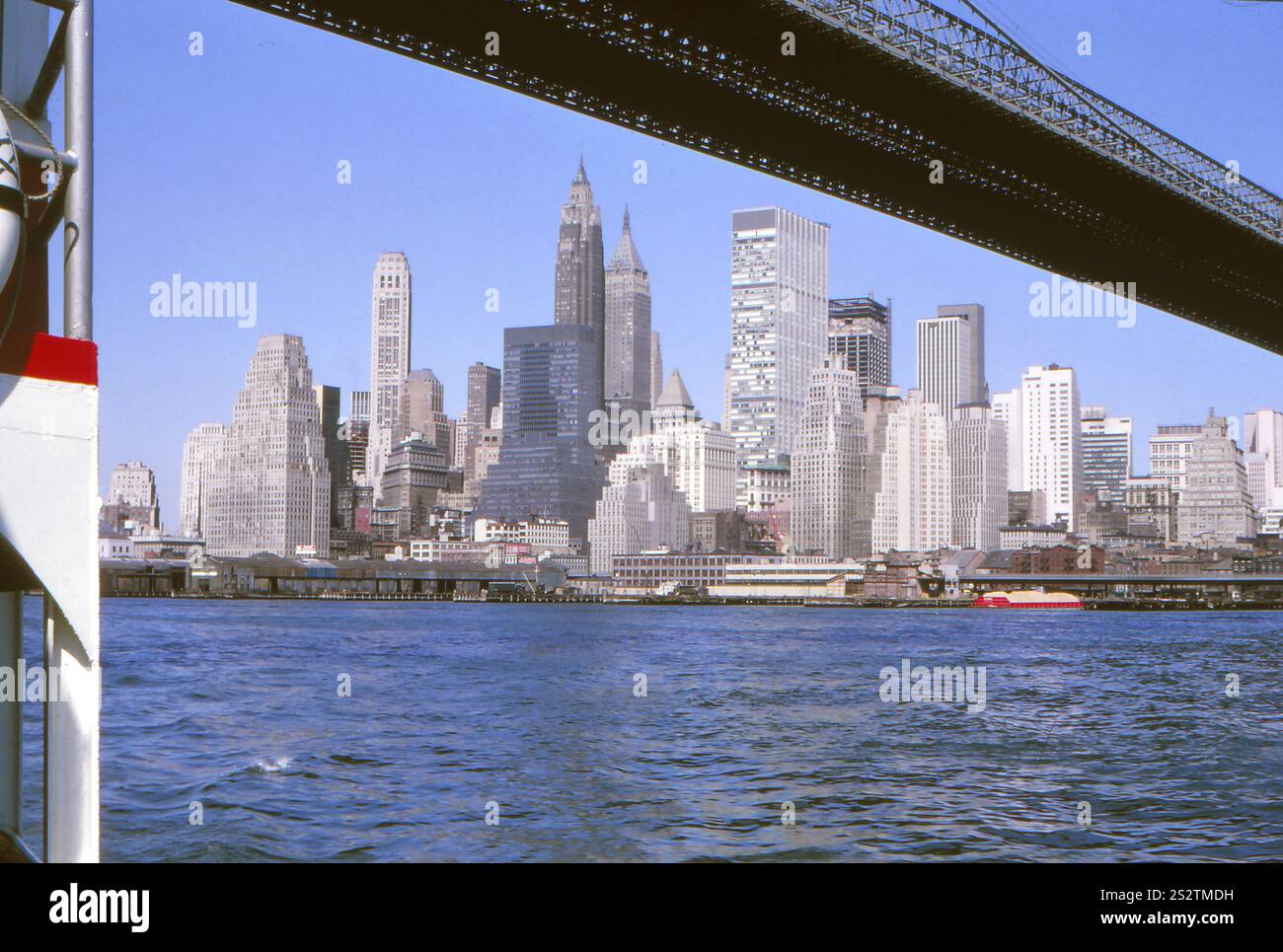 New York in 1966, downtown Manhattan, Brooklyn Bridge Stock Photo - Alamy