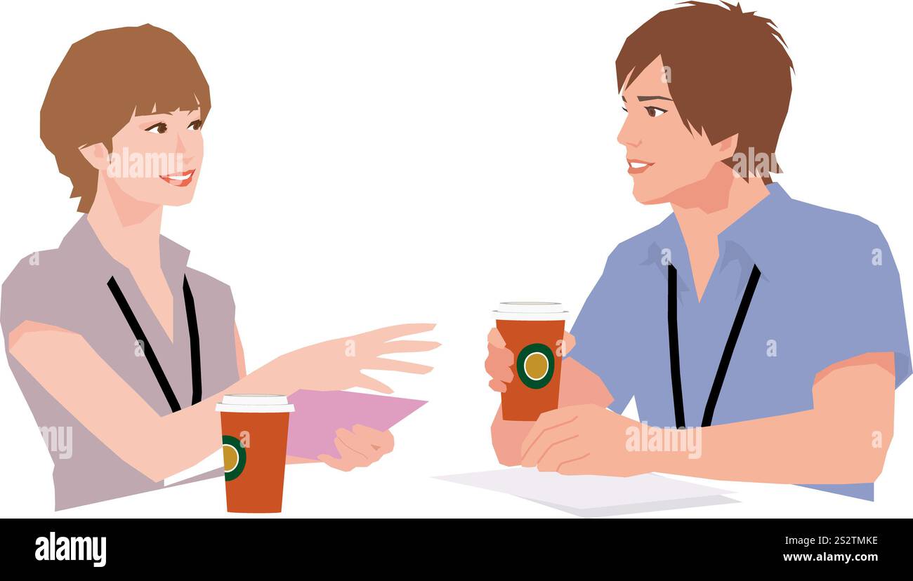 Man in shirt woman Cut Out Stock Images & Pictures - Alamy