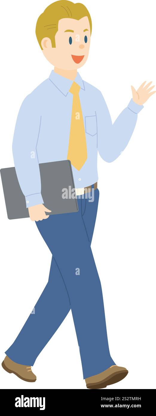 Employee european male Cut Out Stock Images & Pictures - Alamy