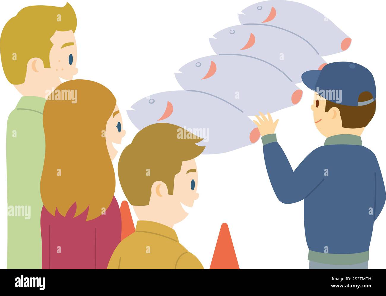 Western tourists touring the fish market Stock Photo - Alamy