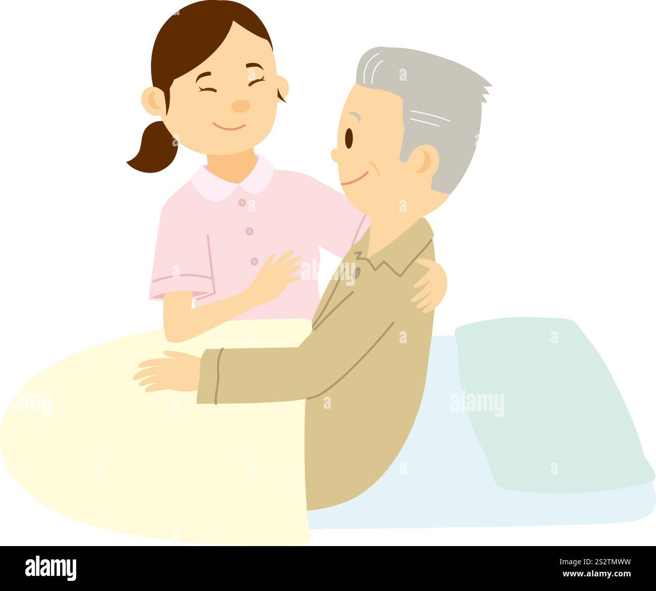 Female carers and elderly people of Chinese descent Stock Photo - Alamy