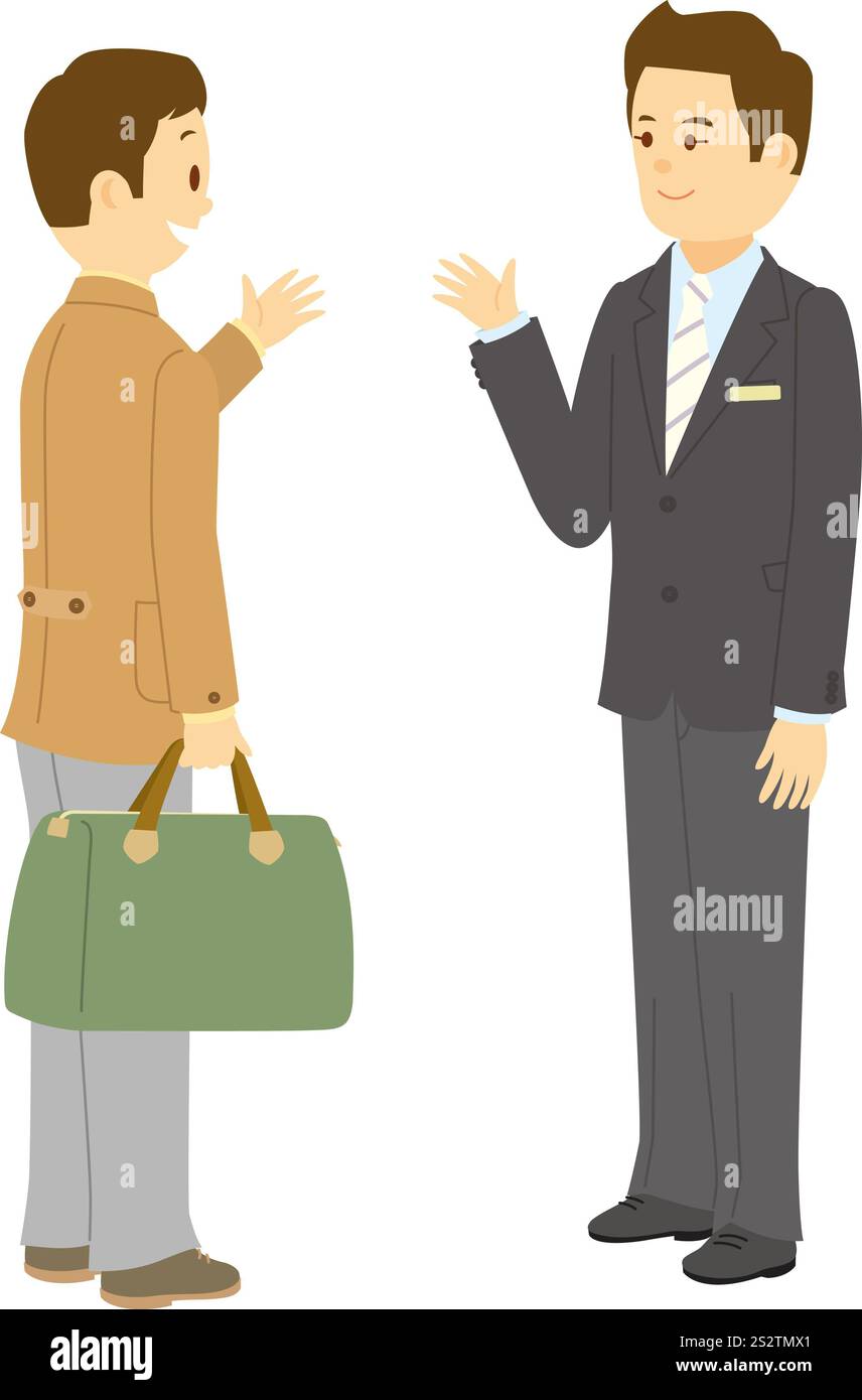 Hotel staff service Cut Out Stock Images & Pictures - Alamy