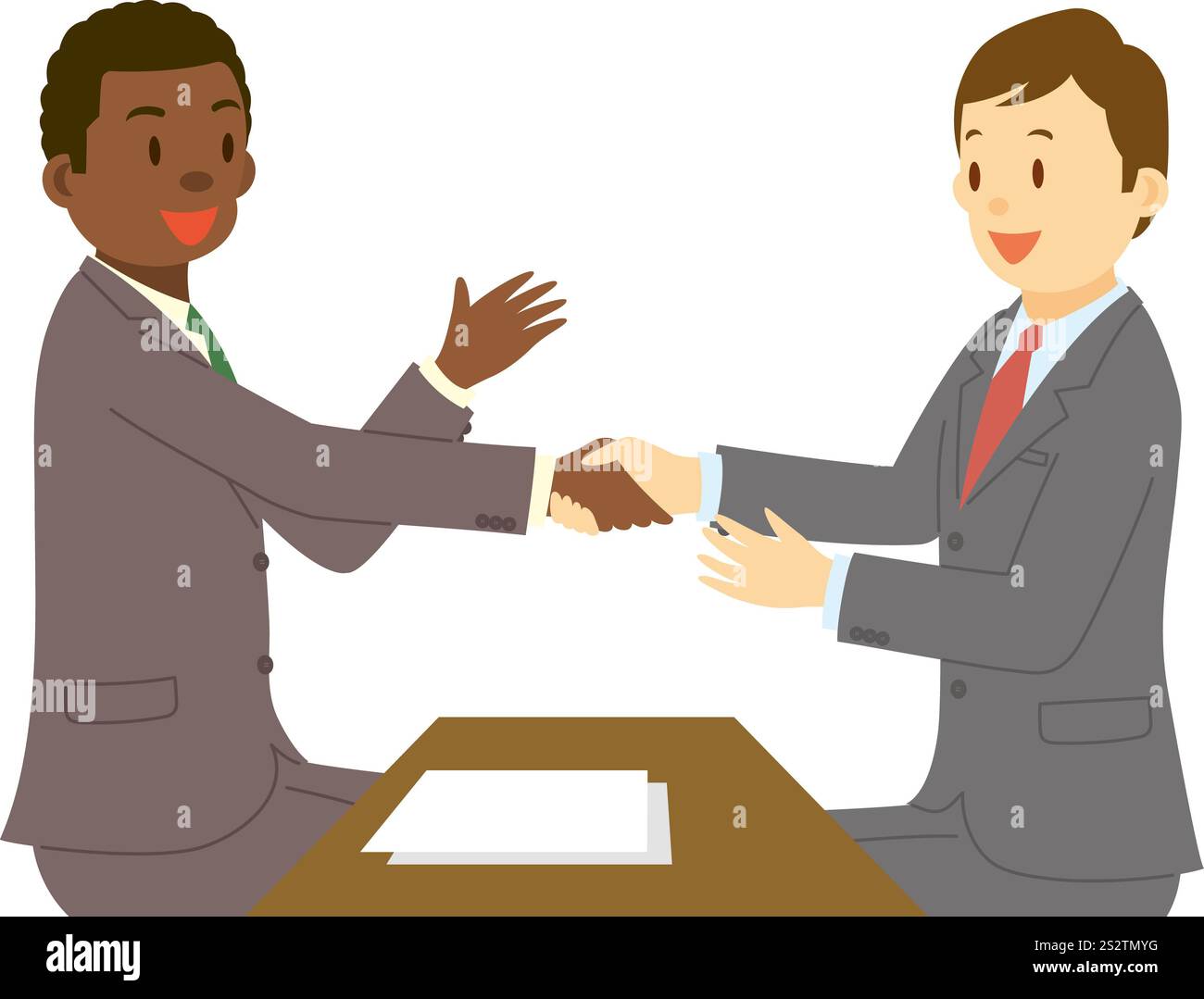 Meeting between African and Japanese men Stock Photo - Alamy