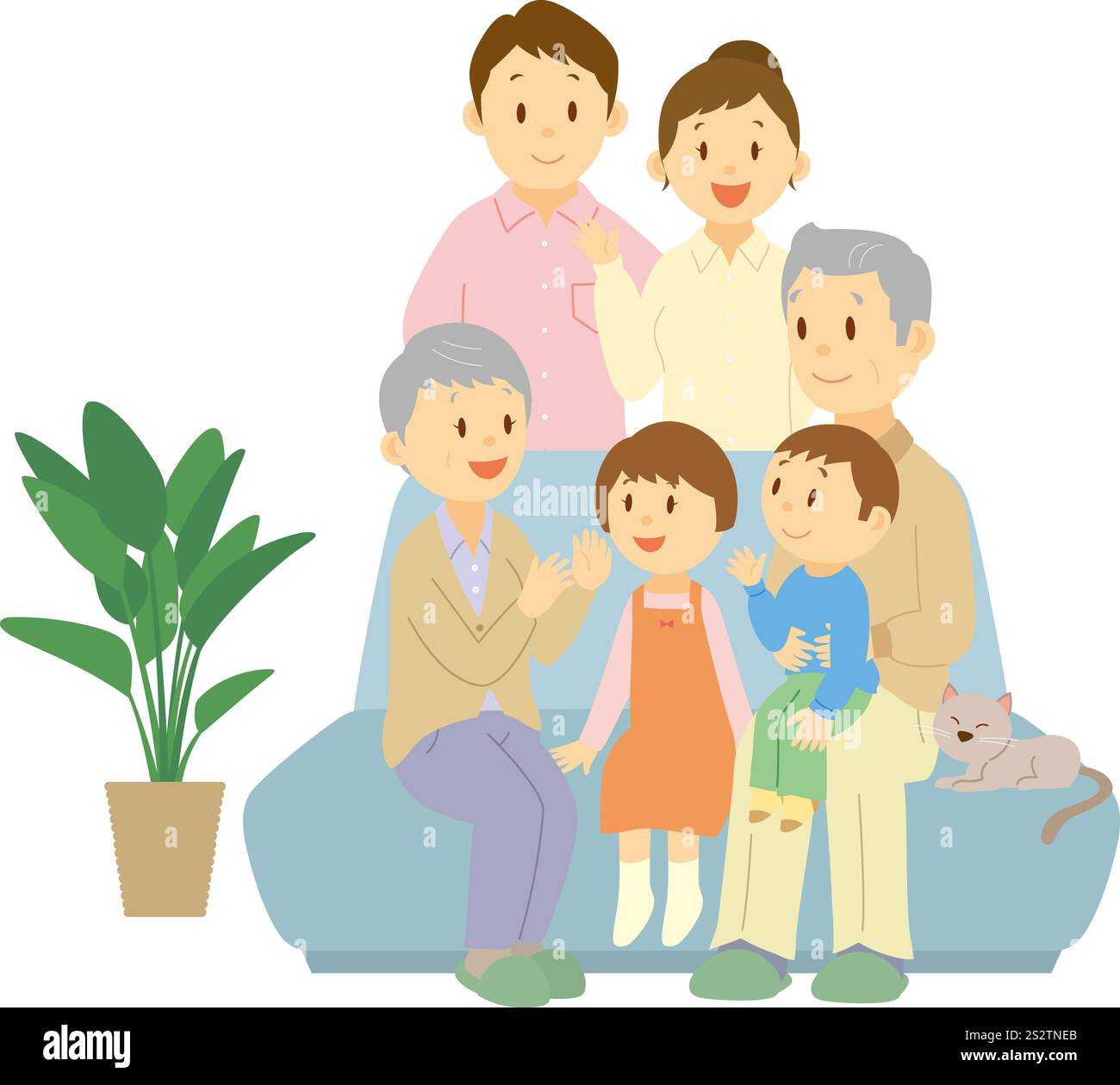 Living room smile Cut Out Stock Images & Pictures - Alamy
