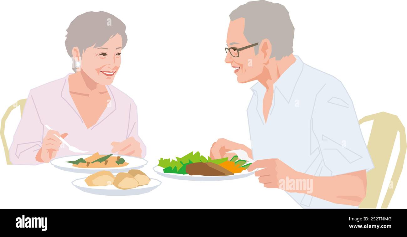 60s people eating Cut Out Stock Images & Pictures - Alamy