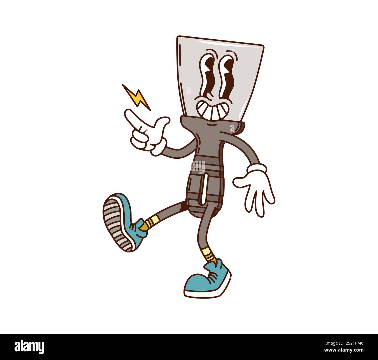 Groovy building DIY, repair tool cartoon character of putty knife ...