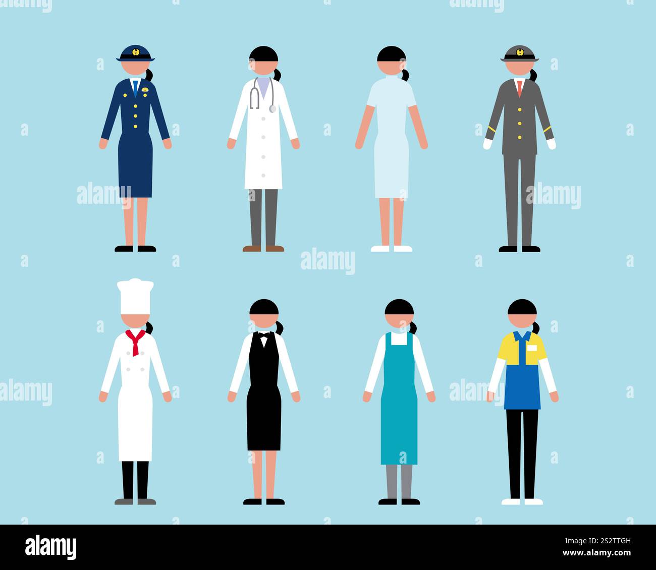 Female (Various Occupations 1 Stock Photo - Alamy