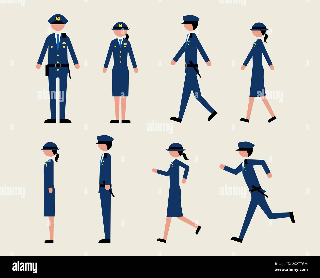 Policeman walking hi-res stock photography and images - Alamy