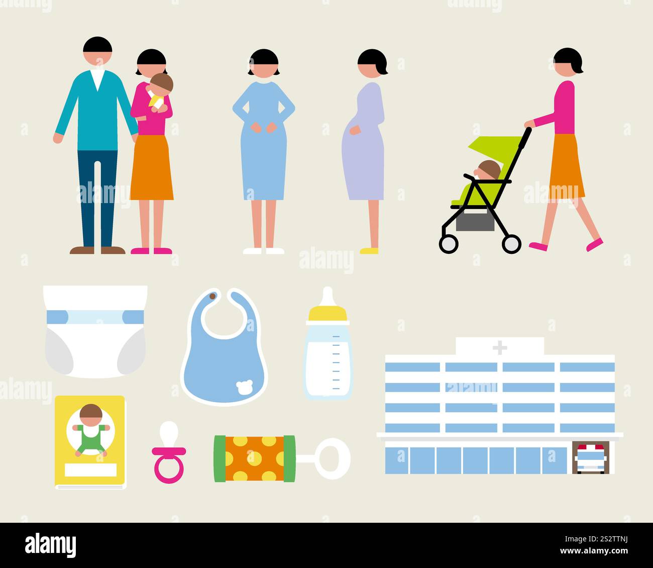 Pregnancy and childbirth sets Stock Photo - Alamy