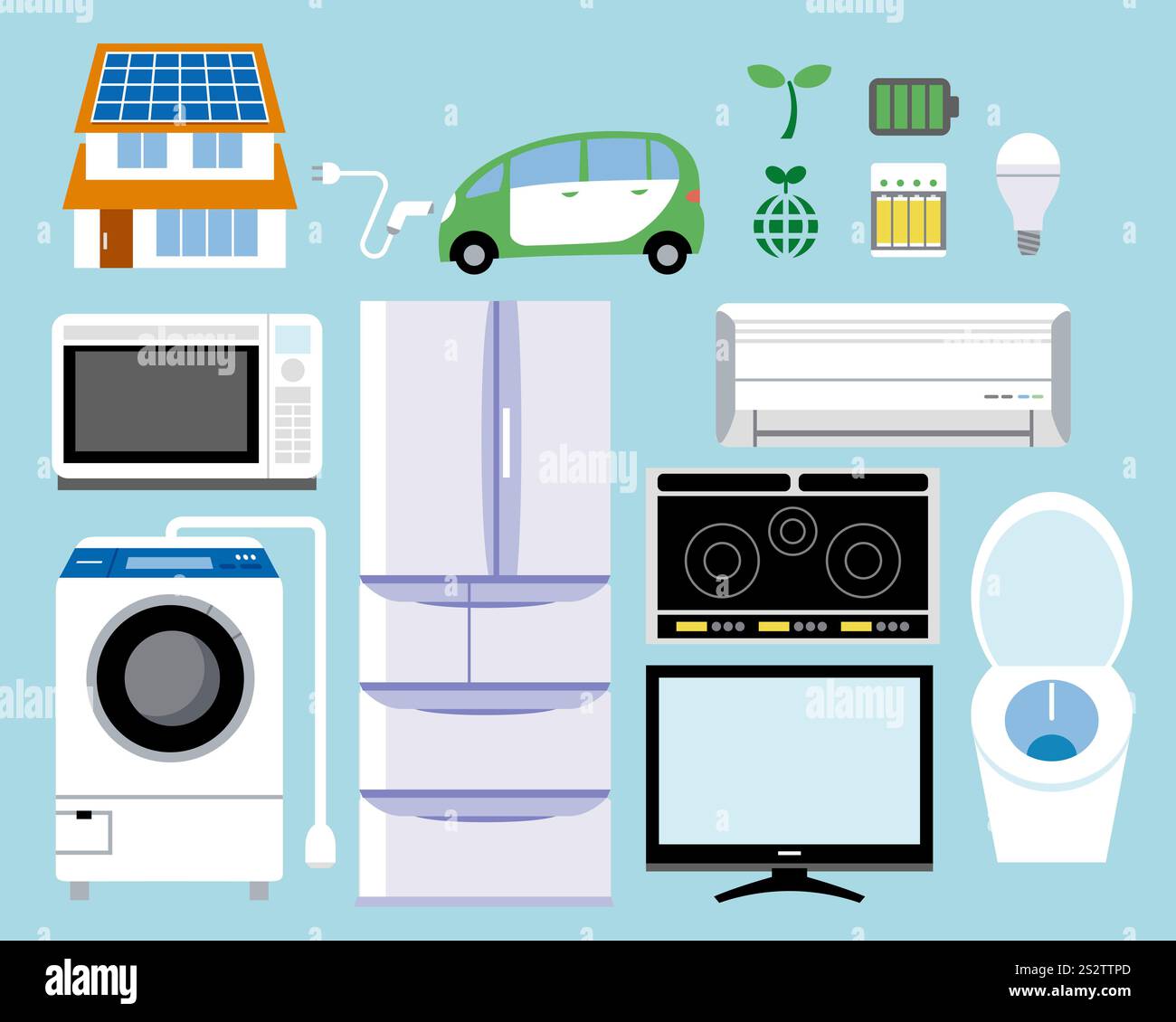Eco home appliance set Stock Photo - Alamy