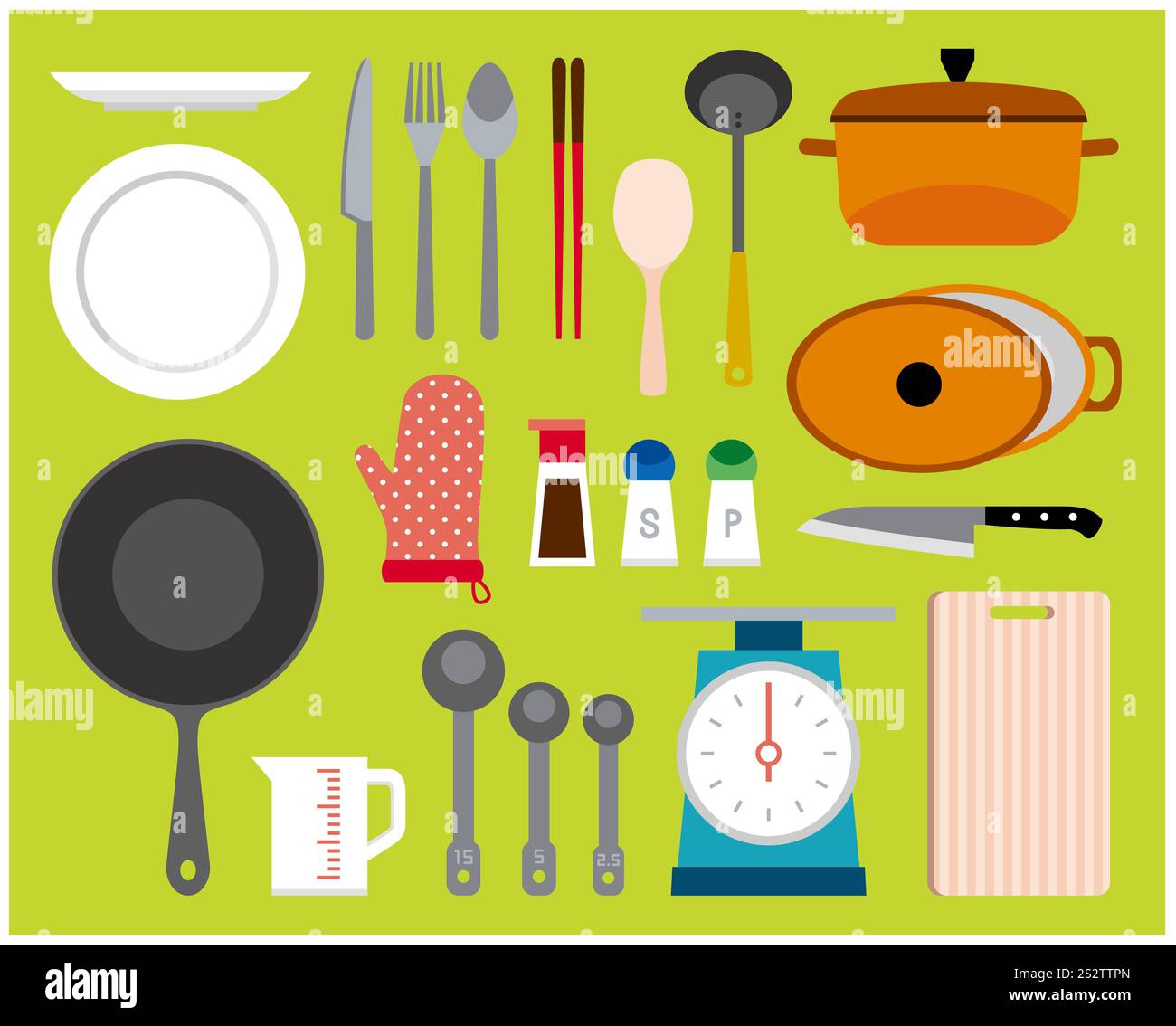 Set of cooking utensils Stock Photo - Alamy