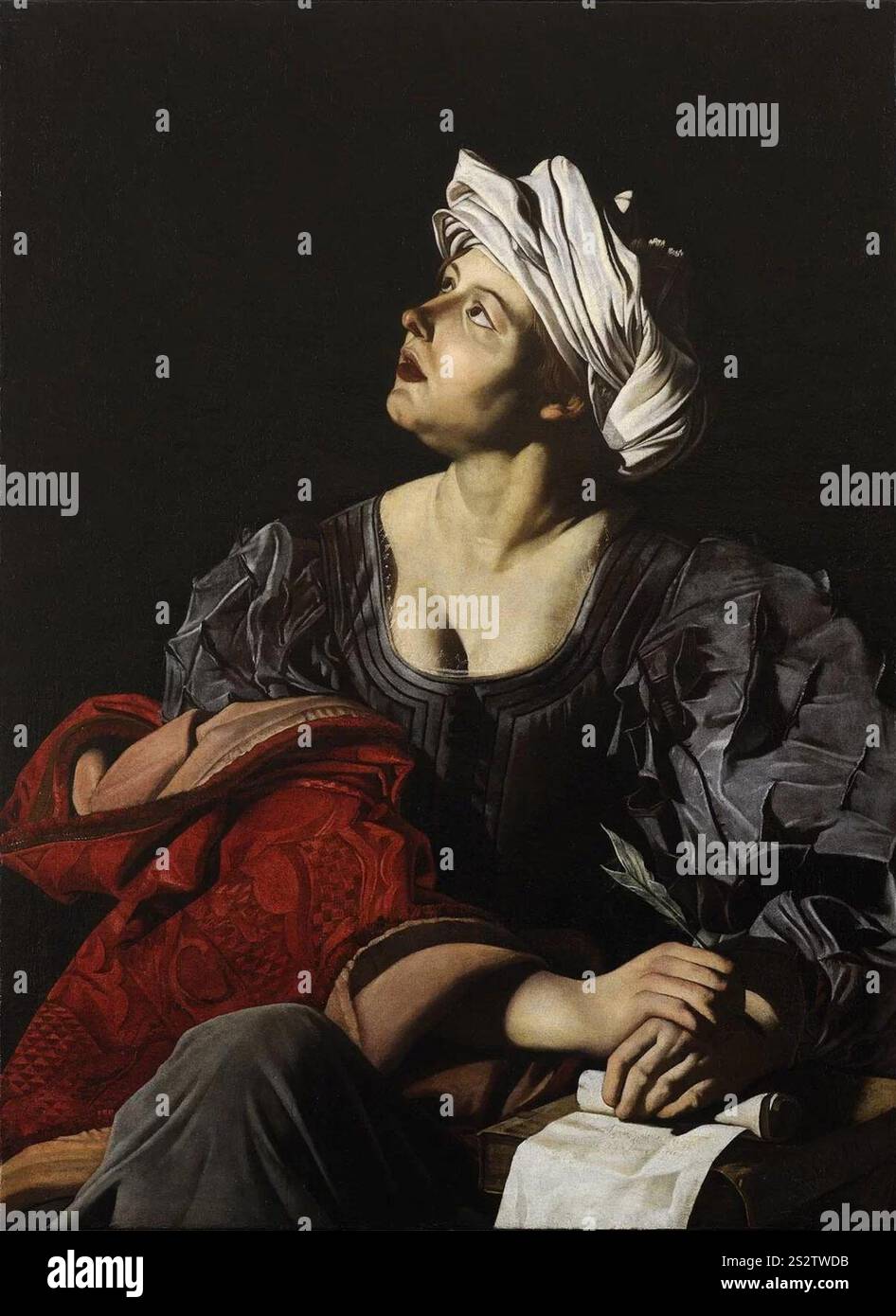 Francesco Boneri known as Cecco del Caravaggio, Eritrean Sibyl (oil on ...