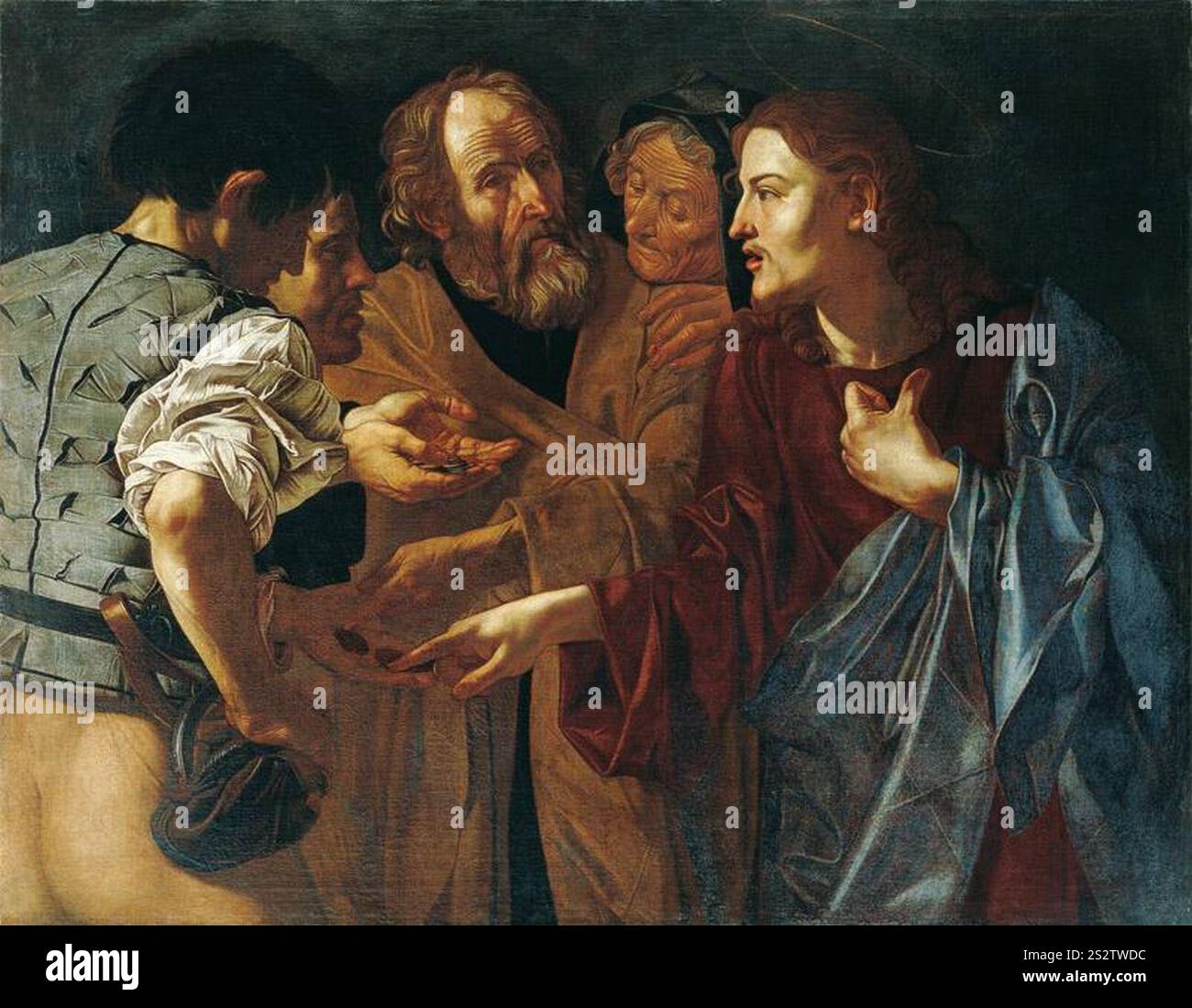 Francesco Boneri known as Cecco del Caravaggio, Tribute of the Coin ...