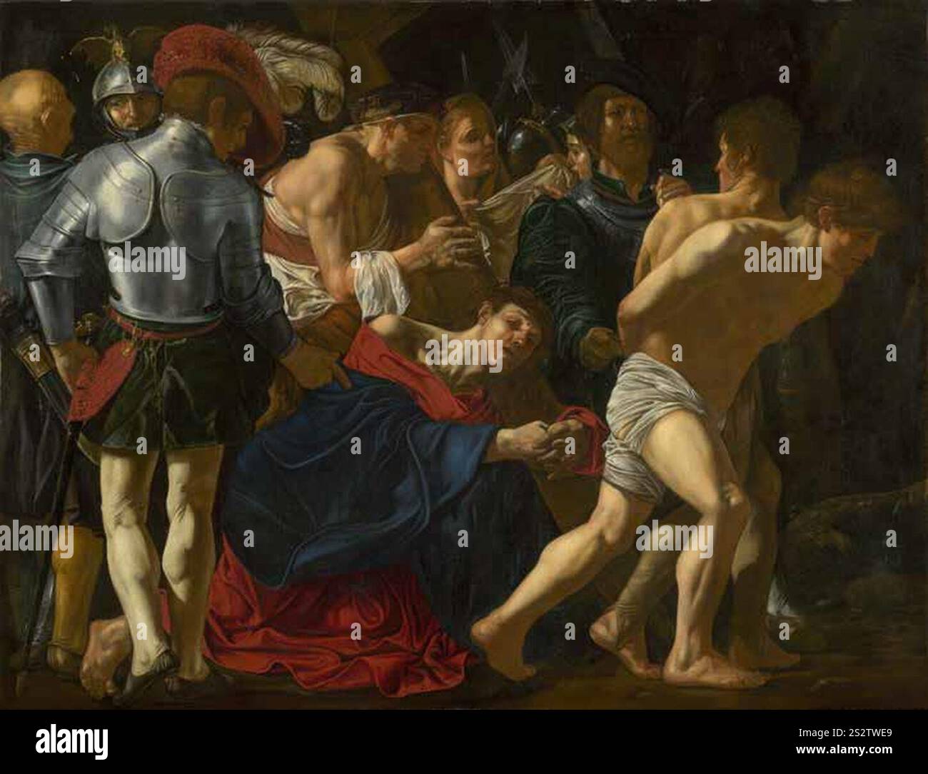 Francesco Boneri known as Ceccodel Caravaggio, Andata al Calvario (oil ...