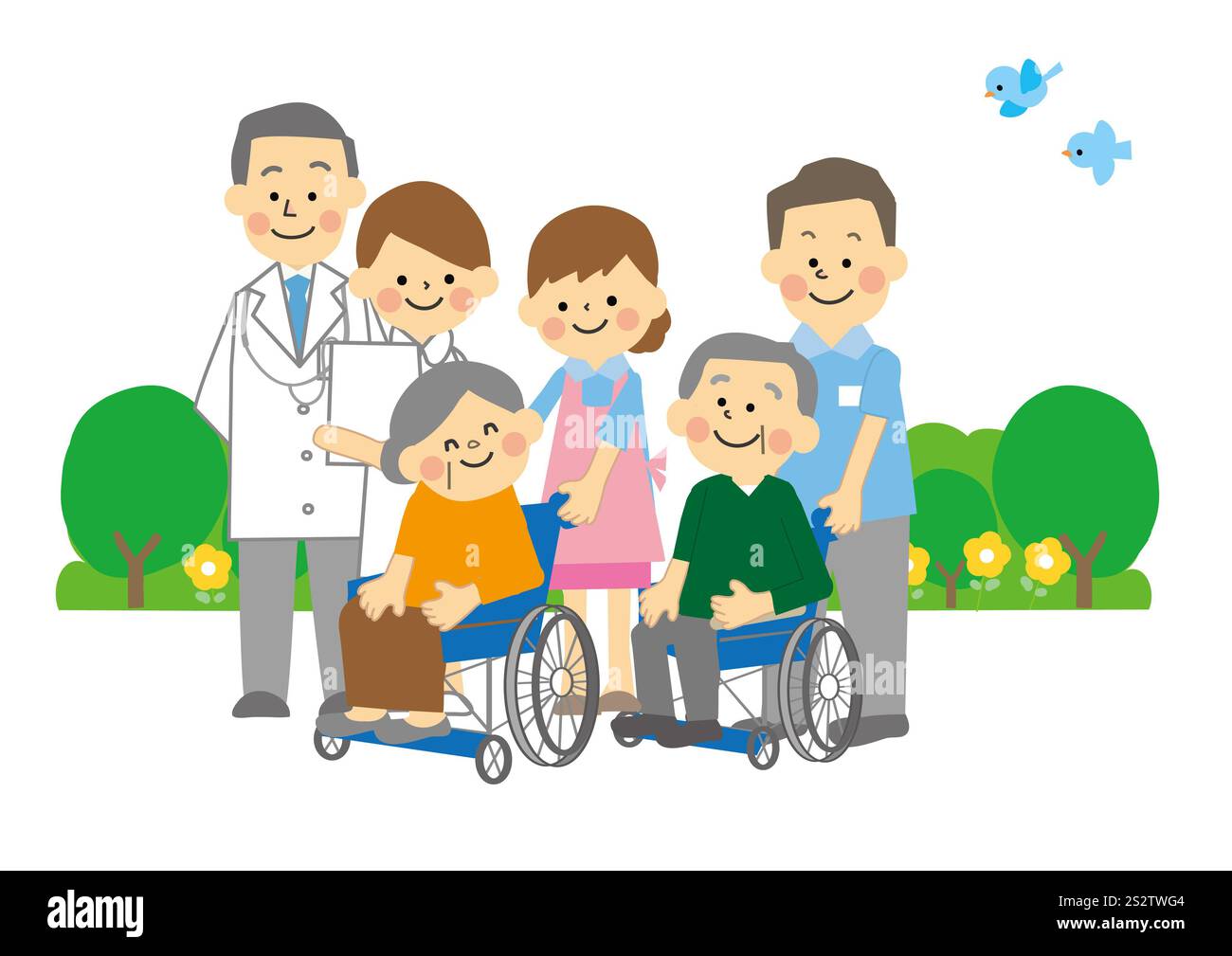 Medical care vector Cut Out Stock Images & Pictures - Alamy