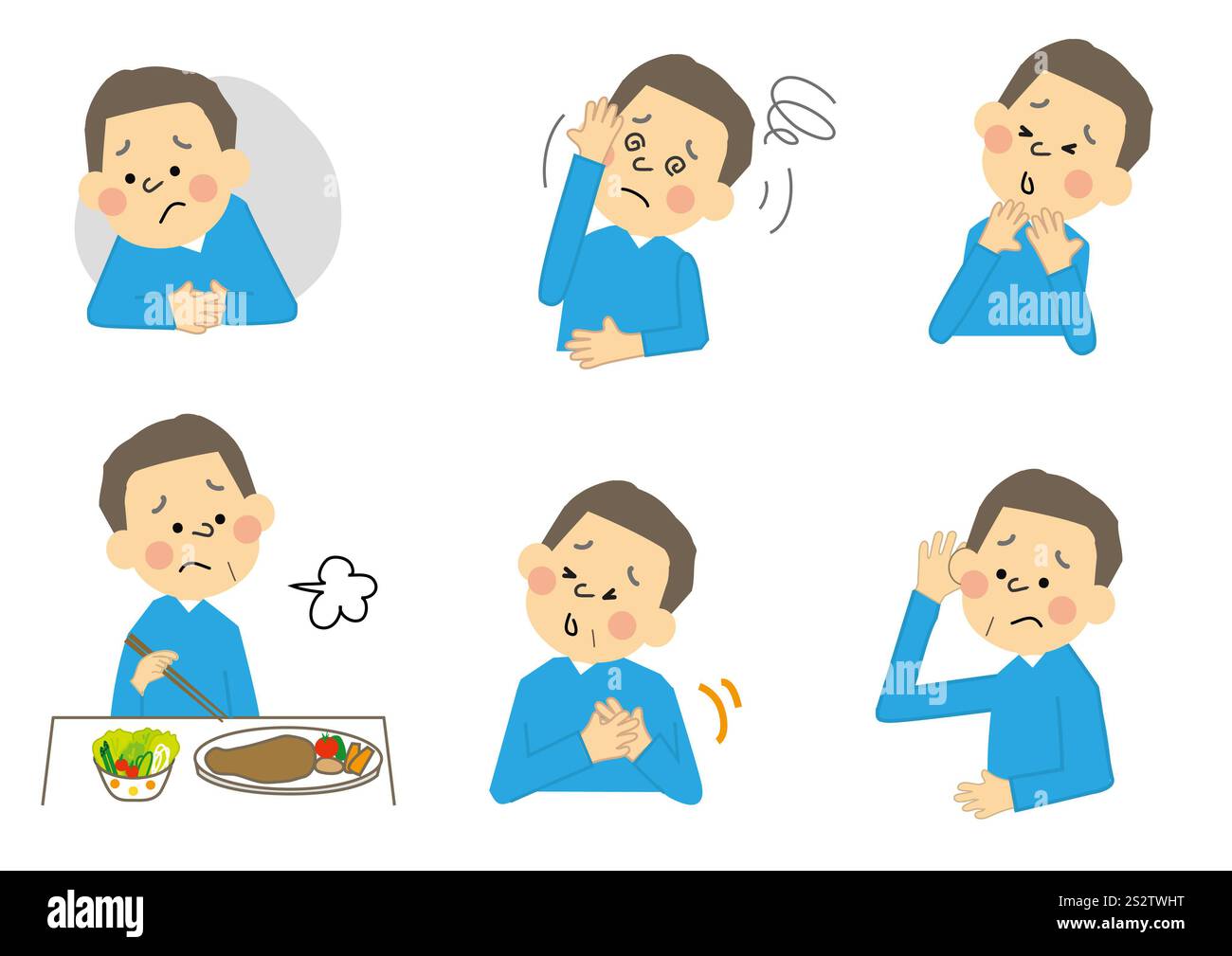 Set of ill-fitting men Stock Photo - Alamy