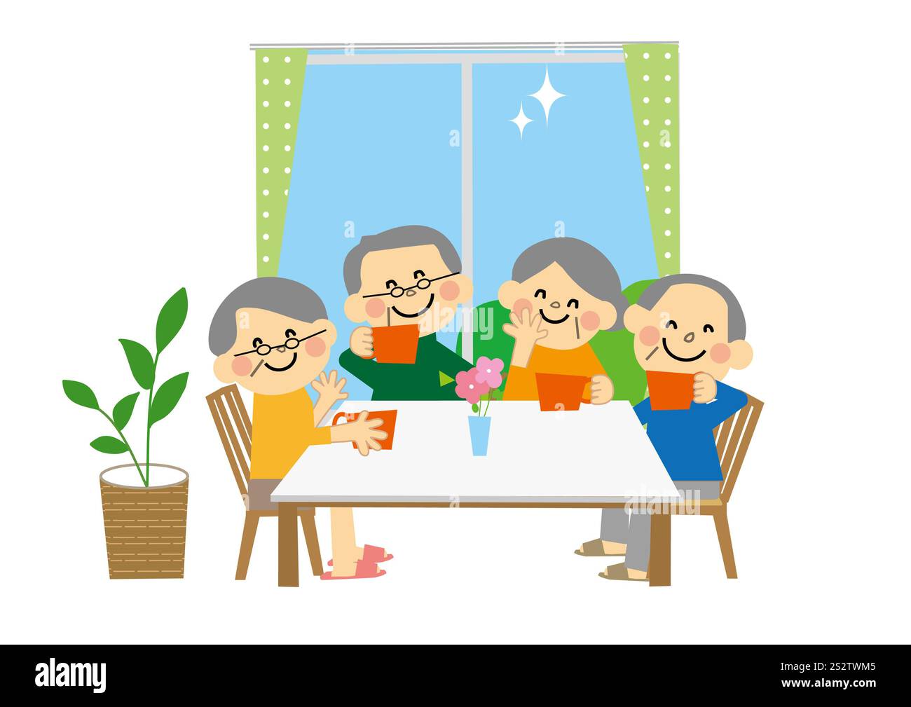 People window Cut Out Stock Images & Pictures - Alamy