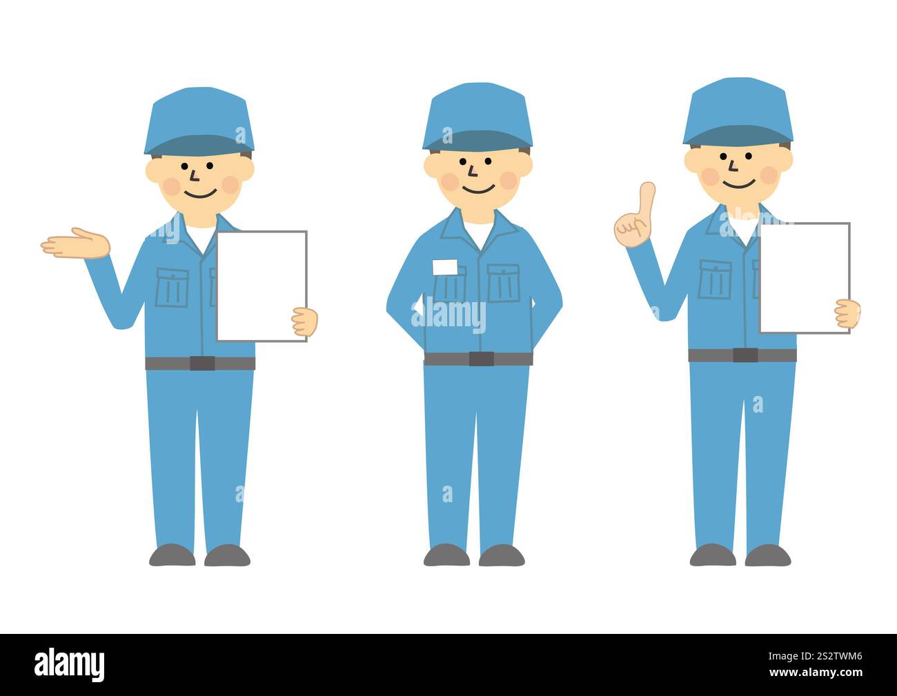 Construction worker full-body set Stock Photo - Alamy